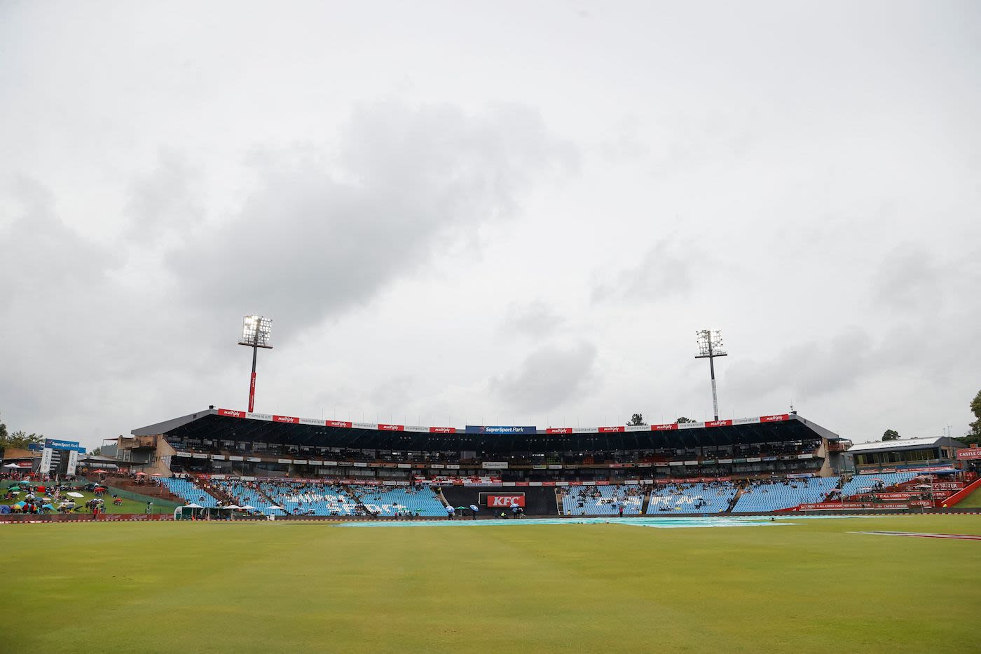Covers were on due to rain in Centurion | ESPNcricinfo.com
