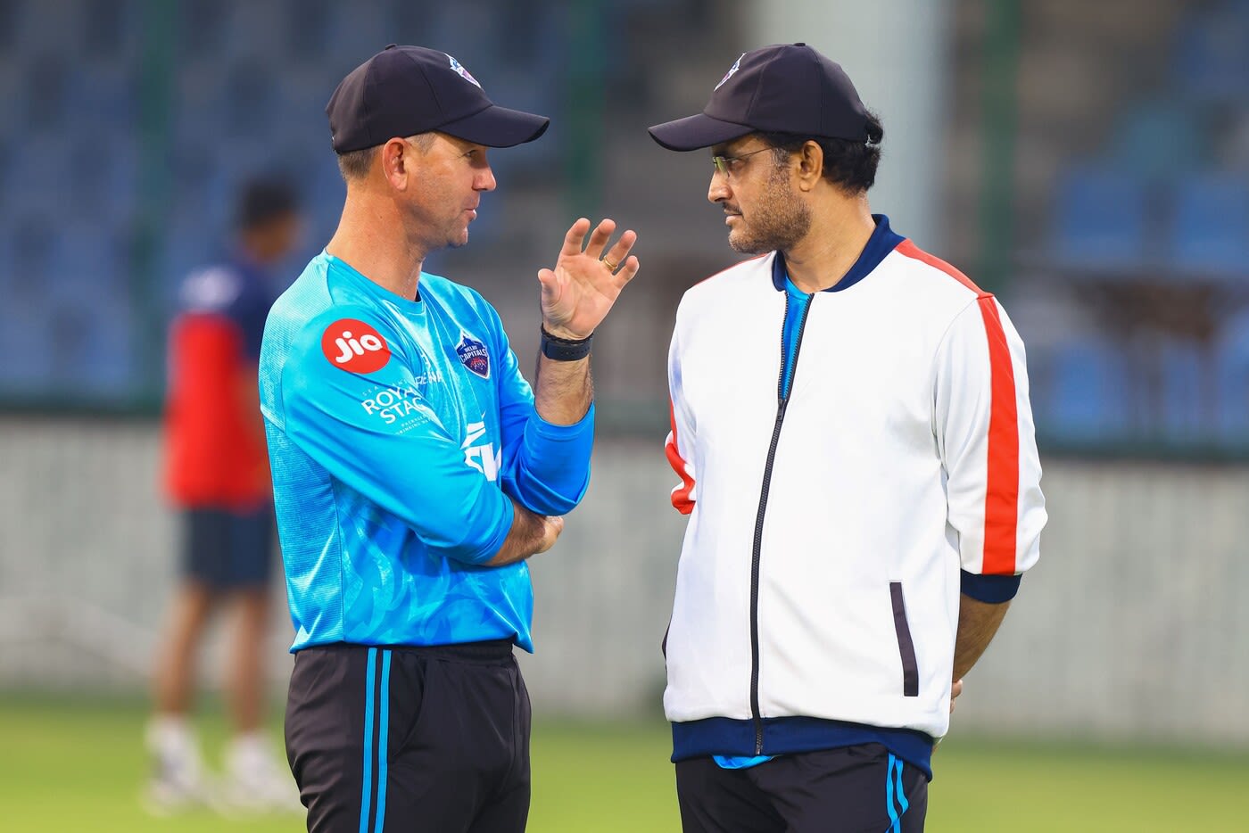 Delhi Capitals' head coach Ricky Ponting with director of cricket Sourav Ganguly | ESPNcricinfo.com