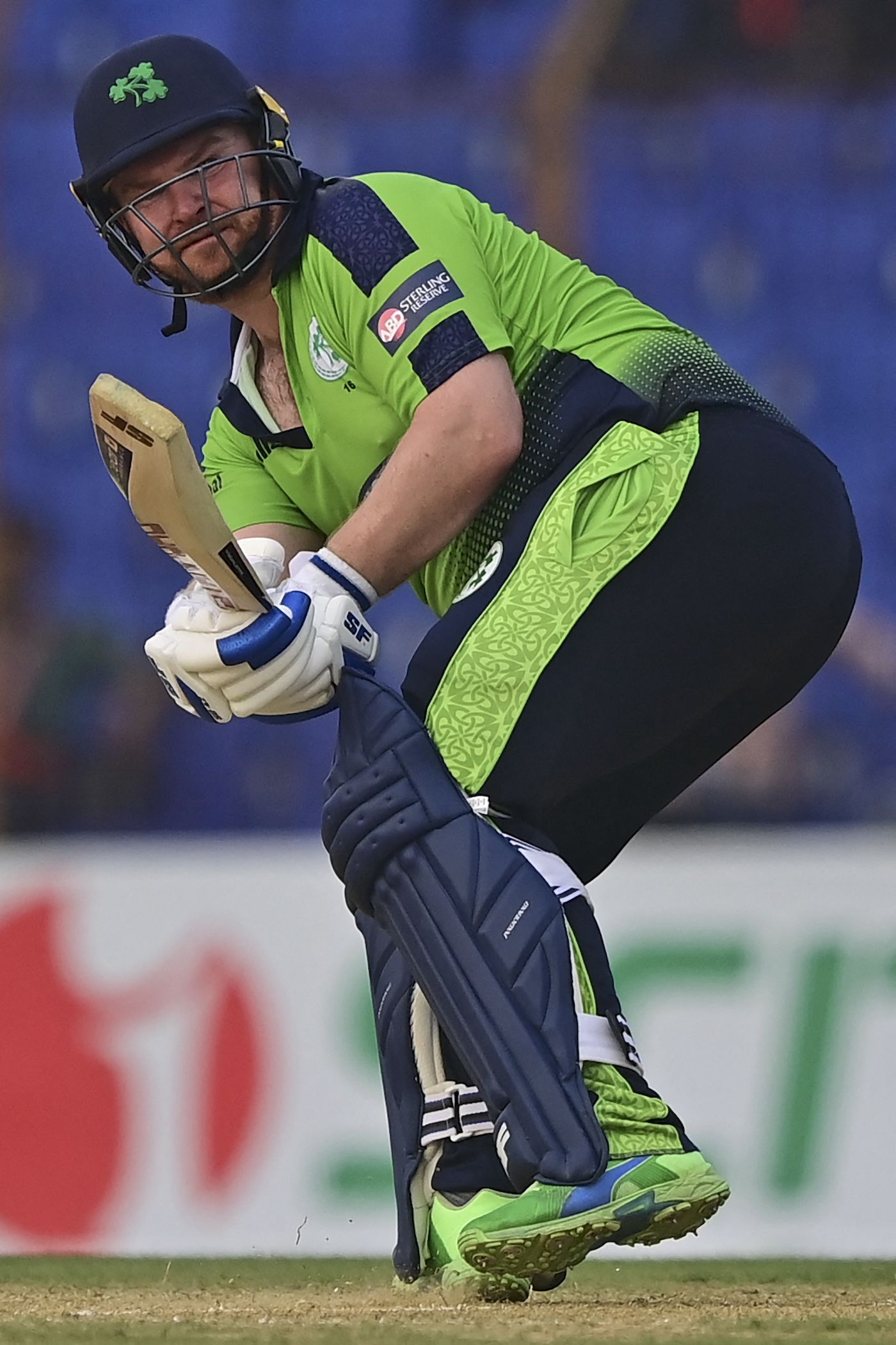 Paul Stirling's 41-ball 77 was studded with many inventive shots ...