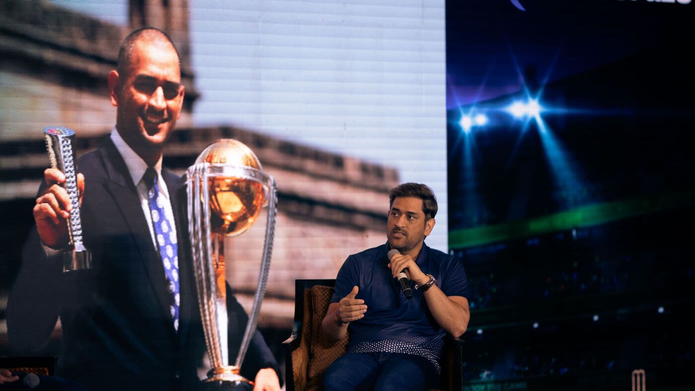 MS Dhoni speaks at an event marking 12 years of India's 2011 World Cup ...
