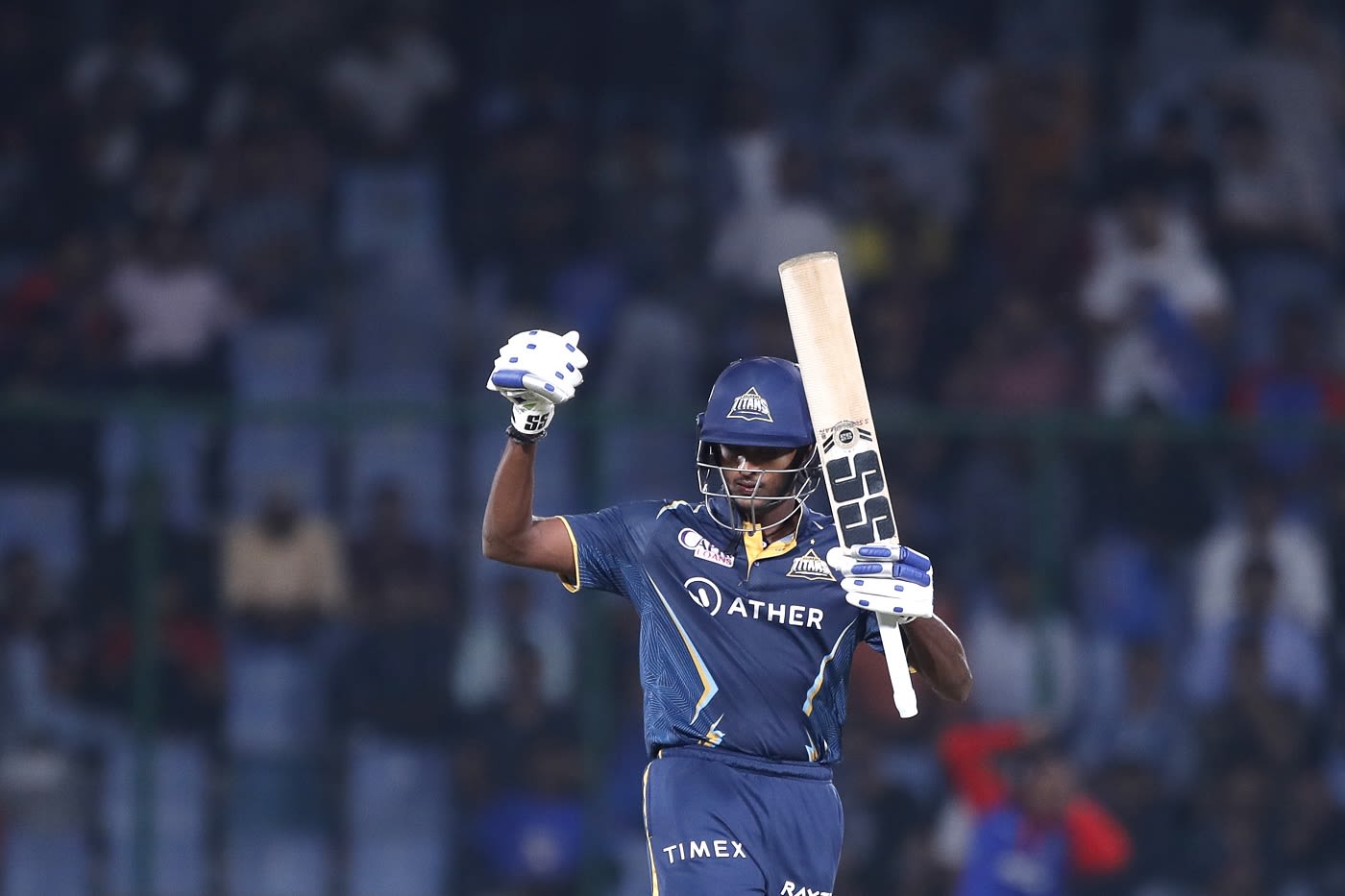 Sai Sudharsan celebrates his half-century | ESPNcricinfo.com