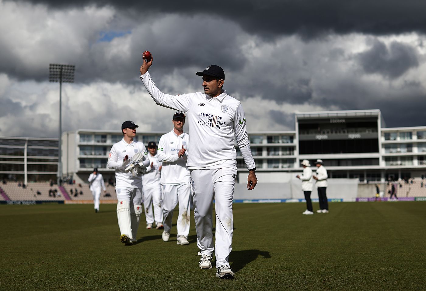 Mohammad Abbas holds the ball aloft after his six-for | ESPNcricinfo.com