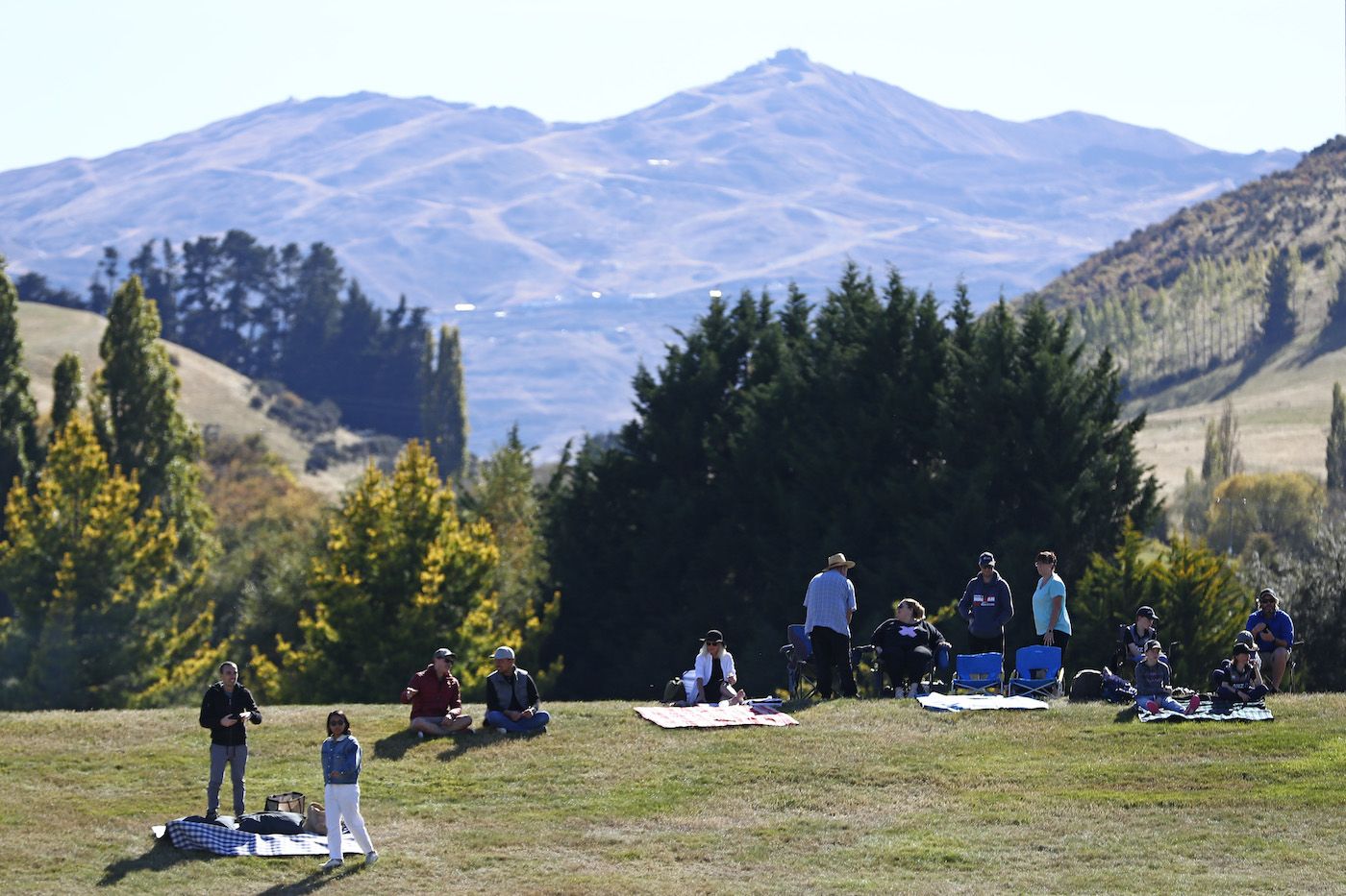 It's a picnic for the crowd at the John Davies Oval in Queenstown ...