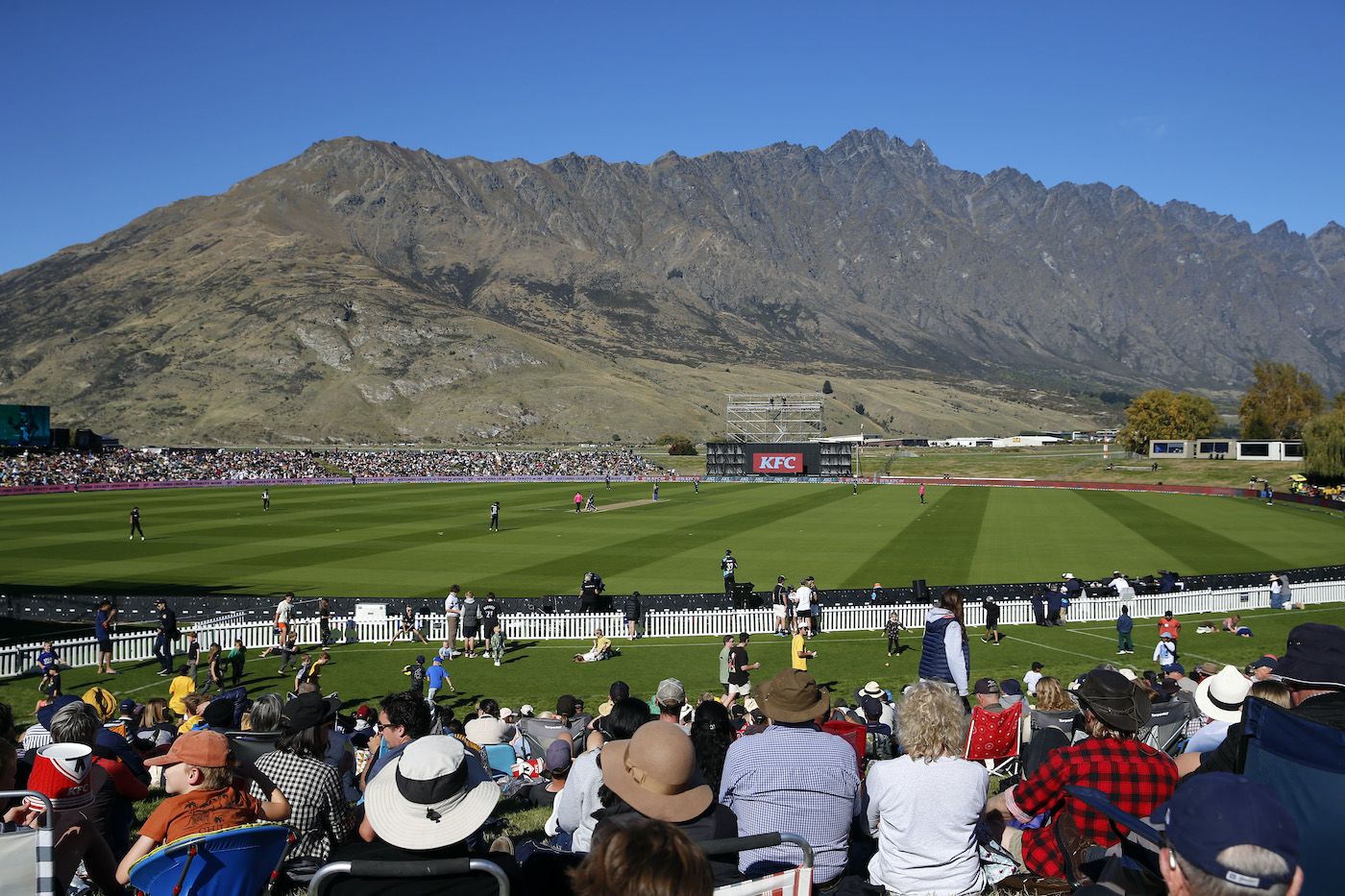 A general view of play in the John Davies Oval | ESPNcricinfo.com