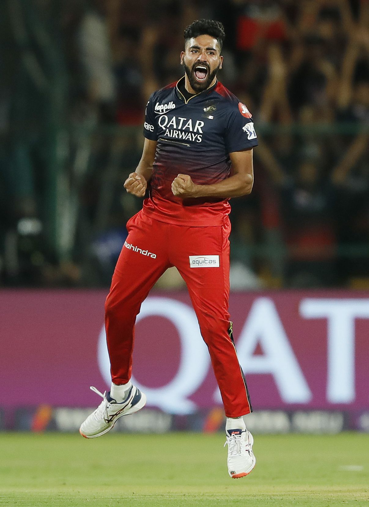 Mohammed Siraj got rid of KL Rahul first ball of his second spell ...