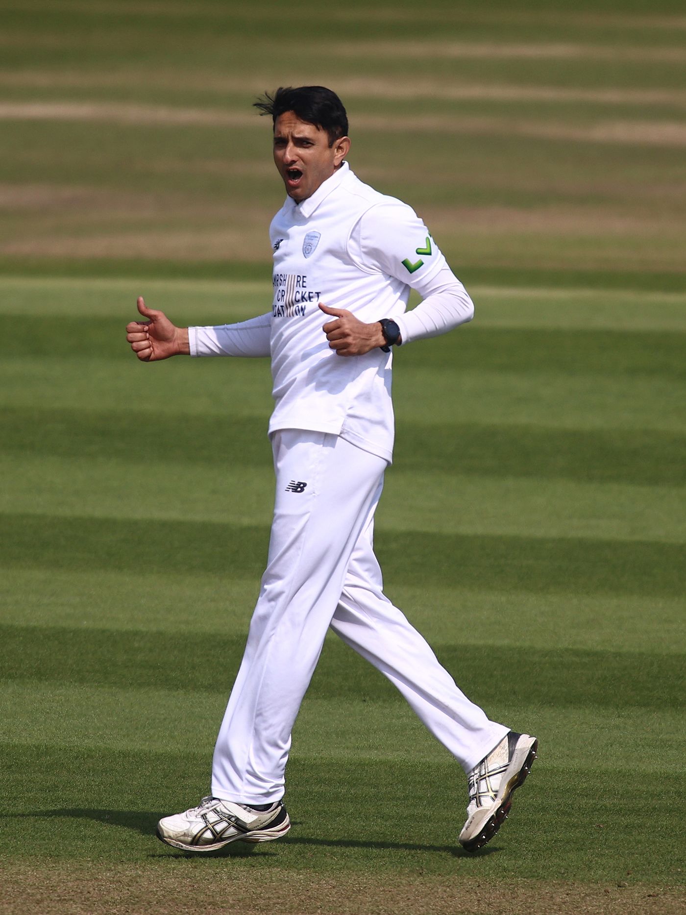 Mohammad Abbas celebrates a wicket | ESPNcricinfo.com