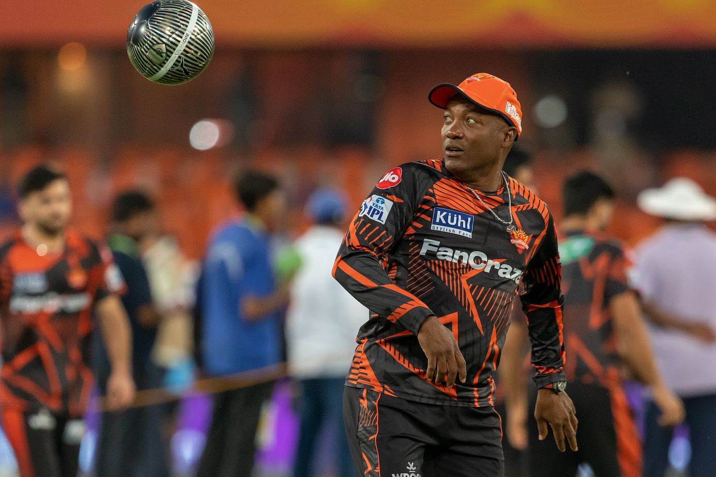Brian Lara plays football before the game | ESPNcricinfo.com