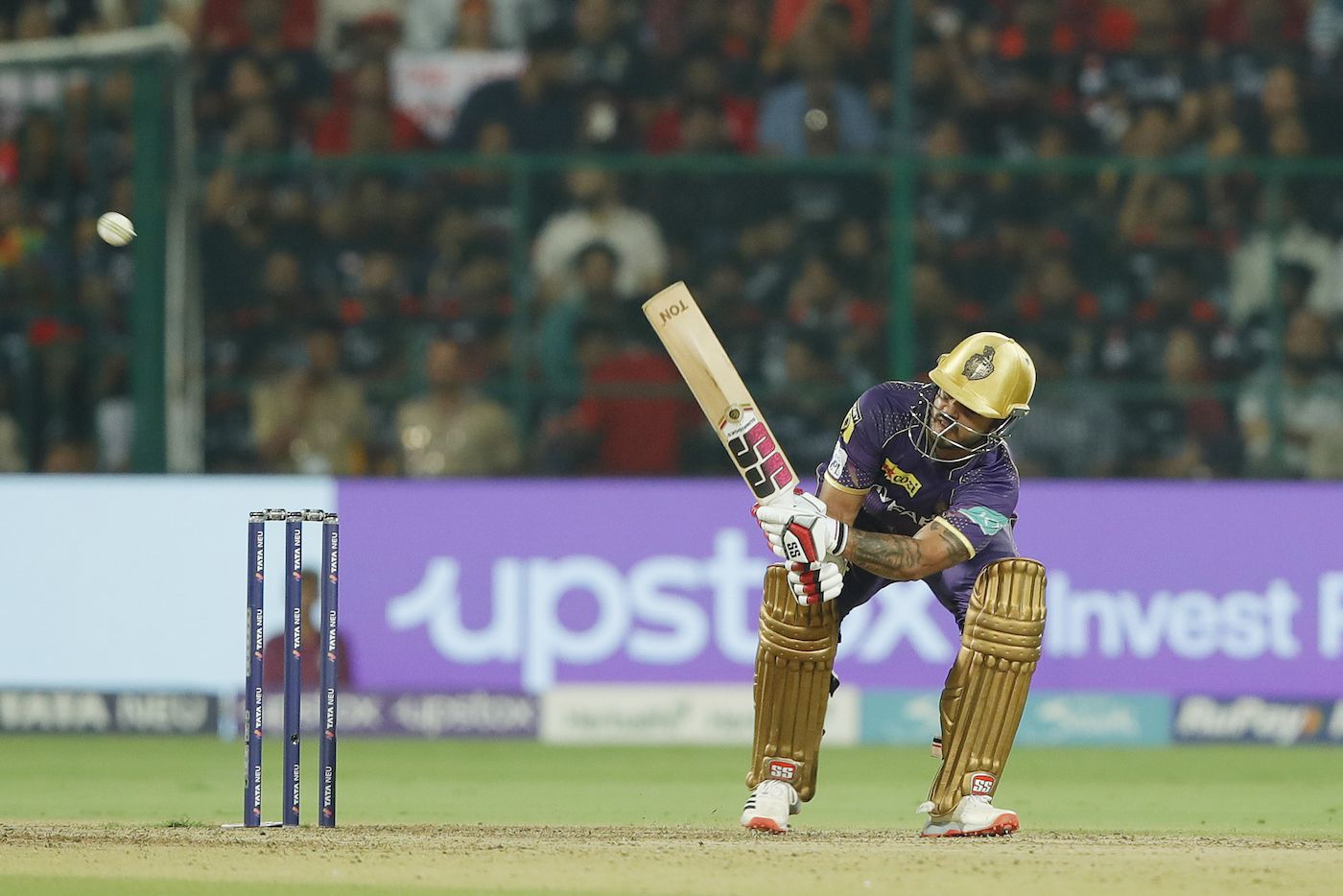 Nitish Rana had to get a move on after walking out at a tricky period ...