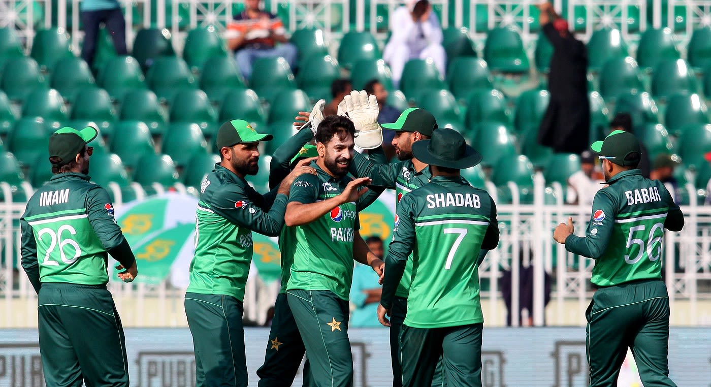 Haris Rauf celebrates the wicket of Chad Bowes | ESPNcricinfo.com