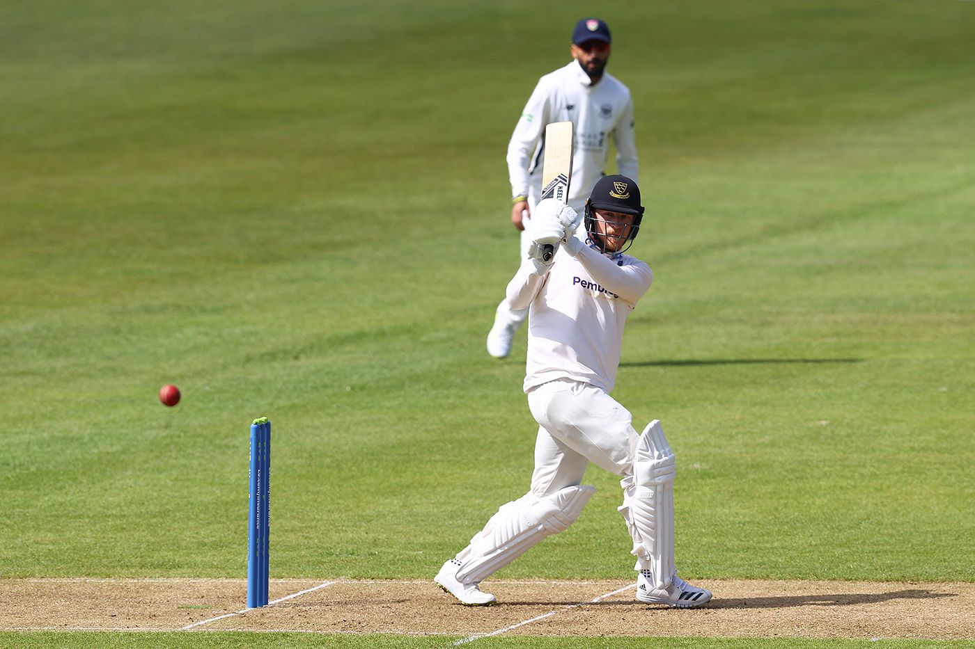 Tom Alsop pulls a delivery to the leg-side boundary | ESPNcricinfo.com