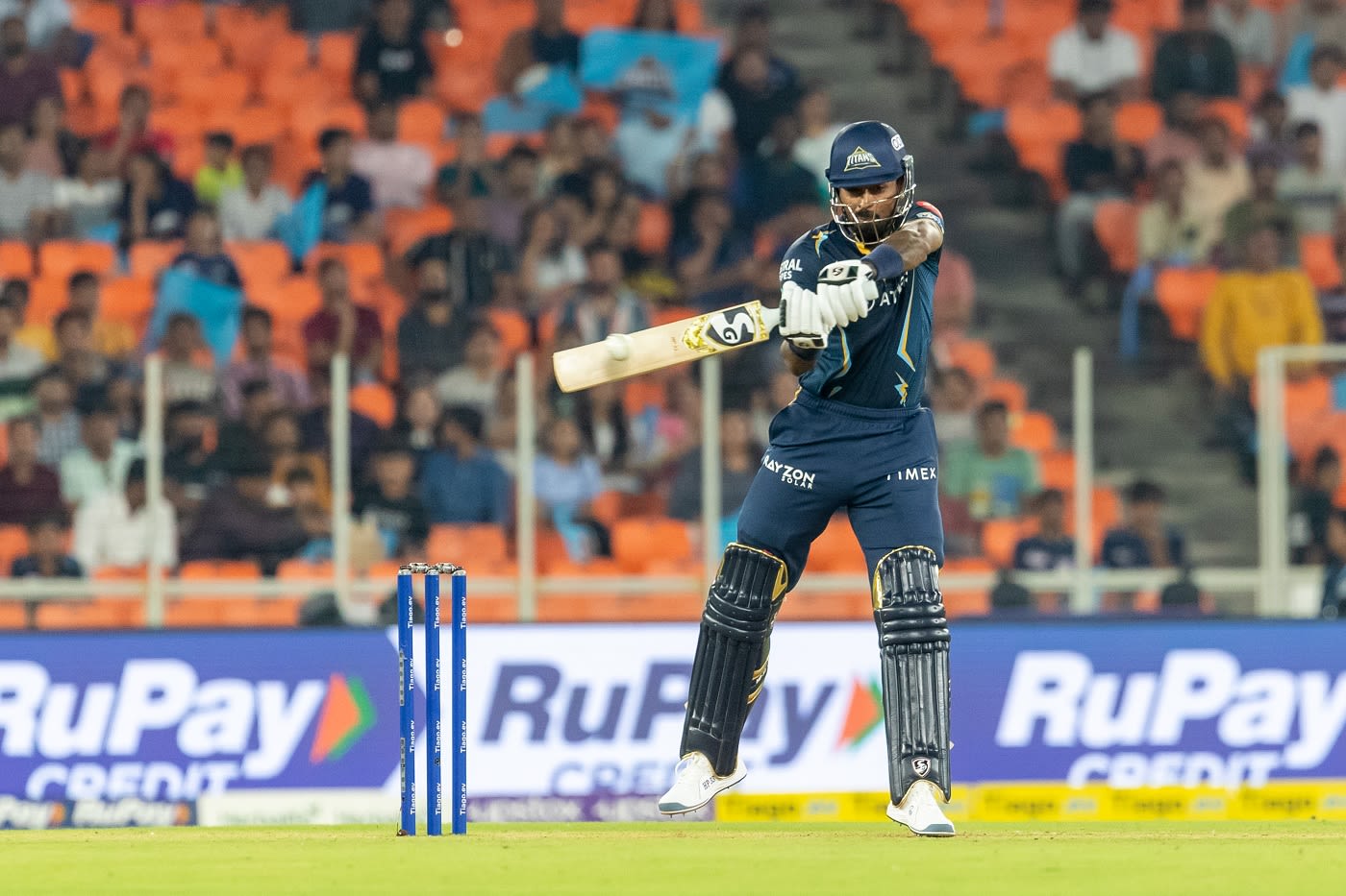 Hardik Pandya was up and running with a flurry of fours | ESPNcricinfo.com