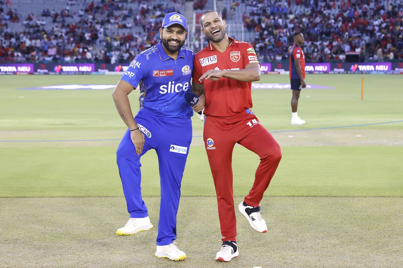 Rohit Sharma and Shikhar Dhawan were in a jovial mood at the toss | ESPNcricinfo.com