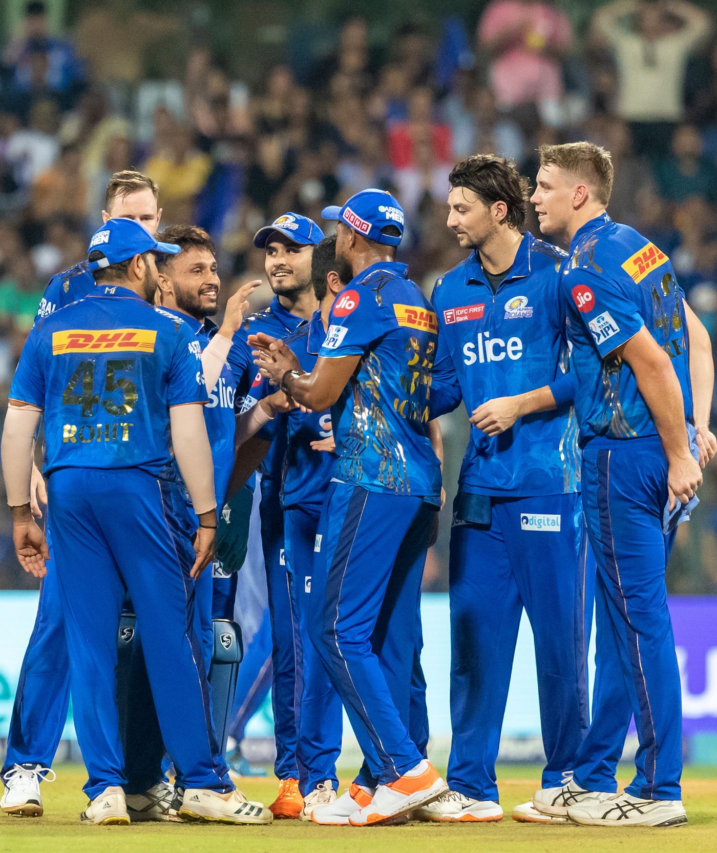 Akash Madhwal picked up the first wicket for Mumbai Indians ...