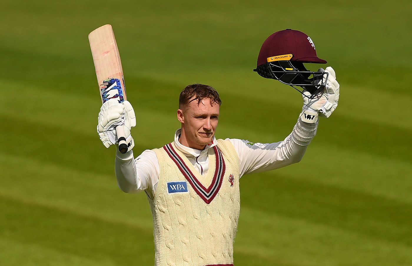 George Bartlett brought up his century to put Somerset on top ...