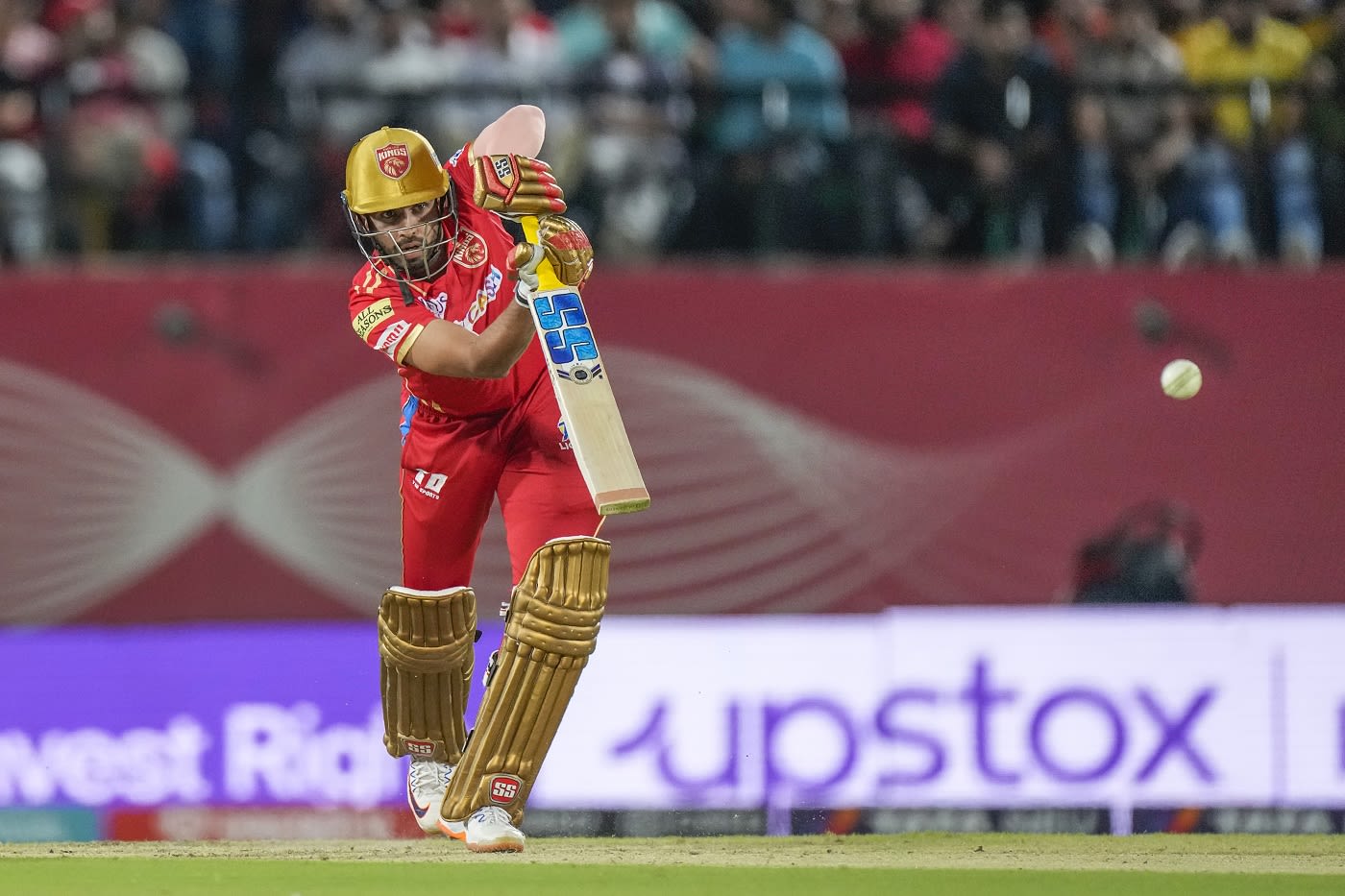 Jitesh Sharma drives one down the ground | ESPNcricinfo.com
