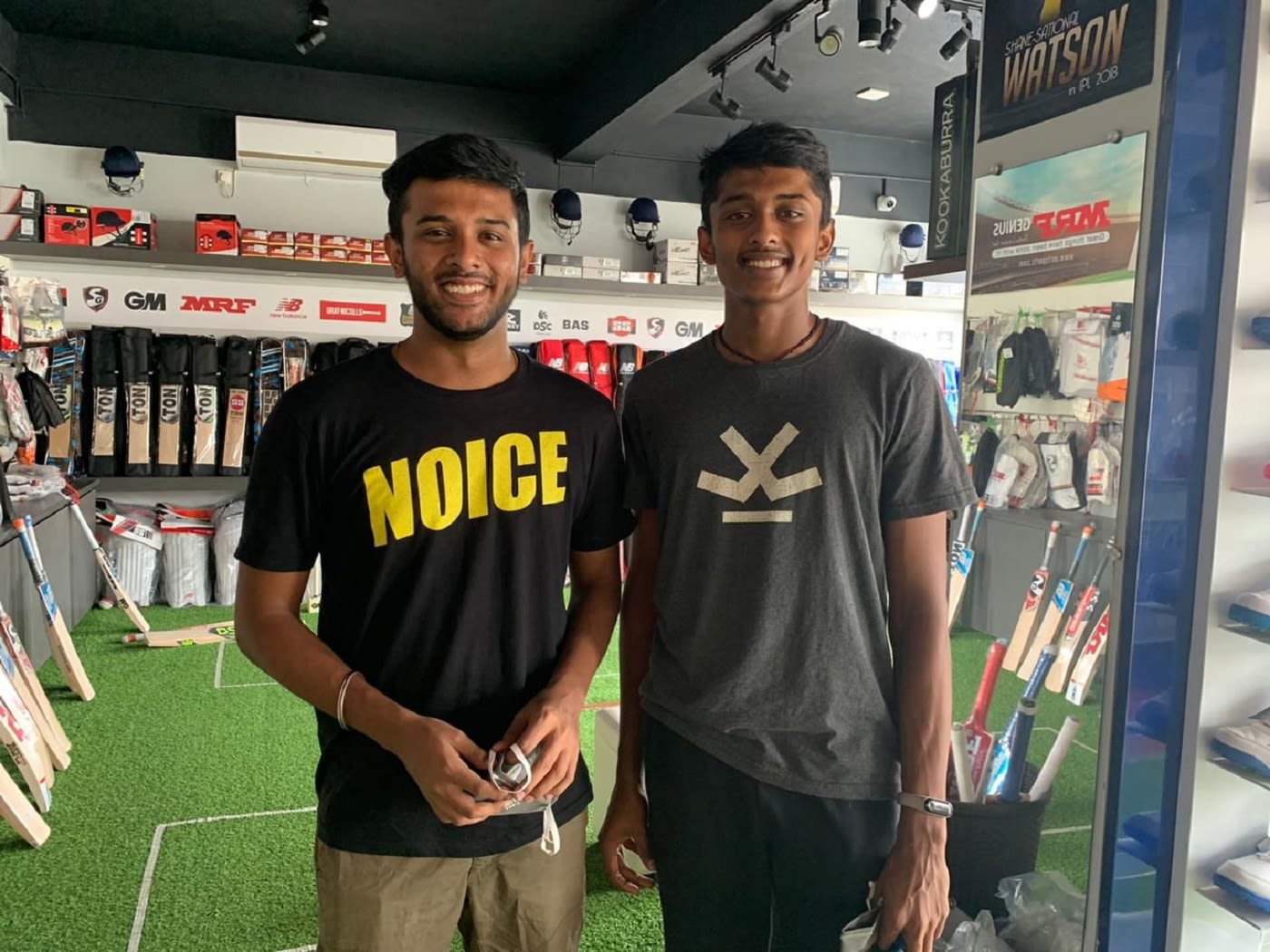 B Sai Sudharsan with his elder brother B Sairam | ESPNcricinfo.com