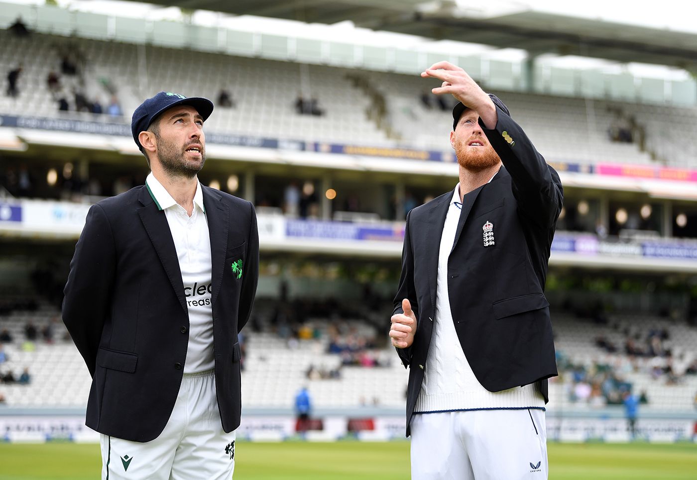 Andy Balbirnie and Ben Stokes at the toss | ESPNcricinfo.com