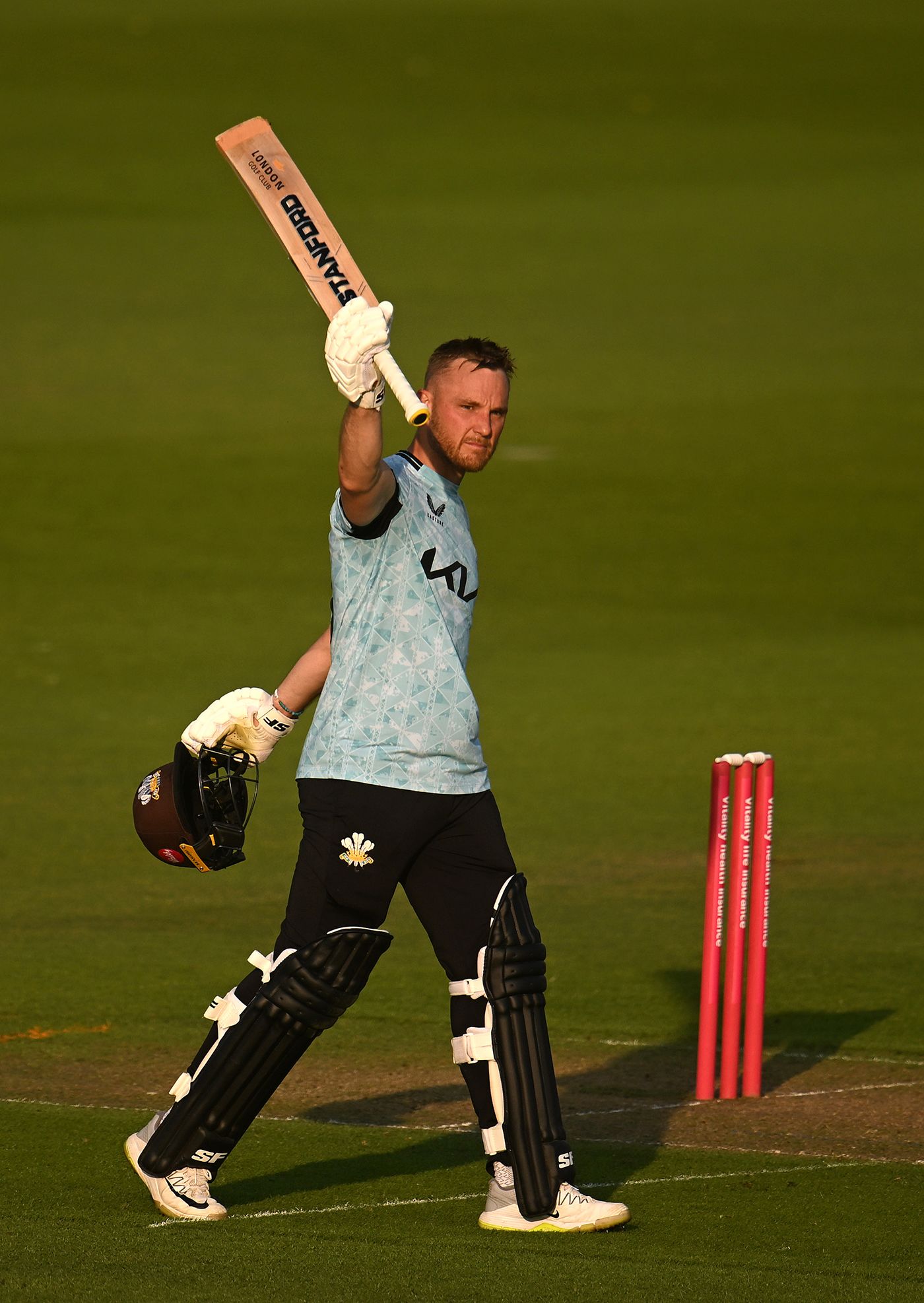 Laurie Evans celebrates his century | ESPNcricinfo.com