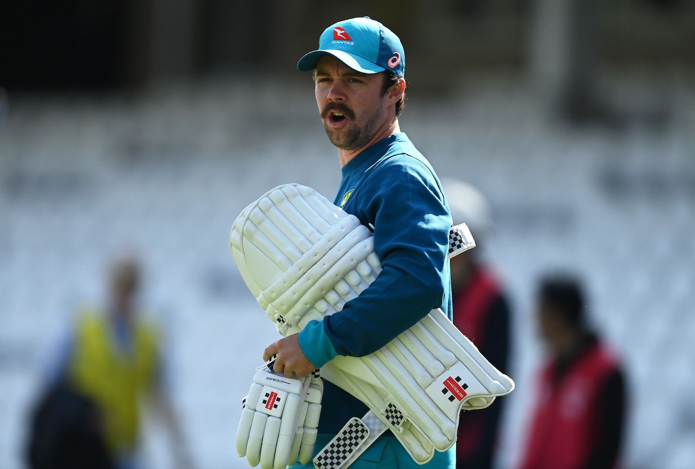 Travis Head at the start of day 2 of the World Test Championship final ...