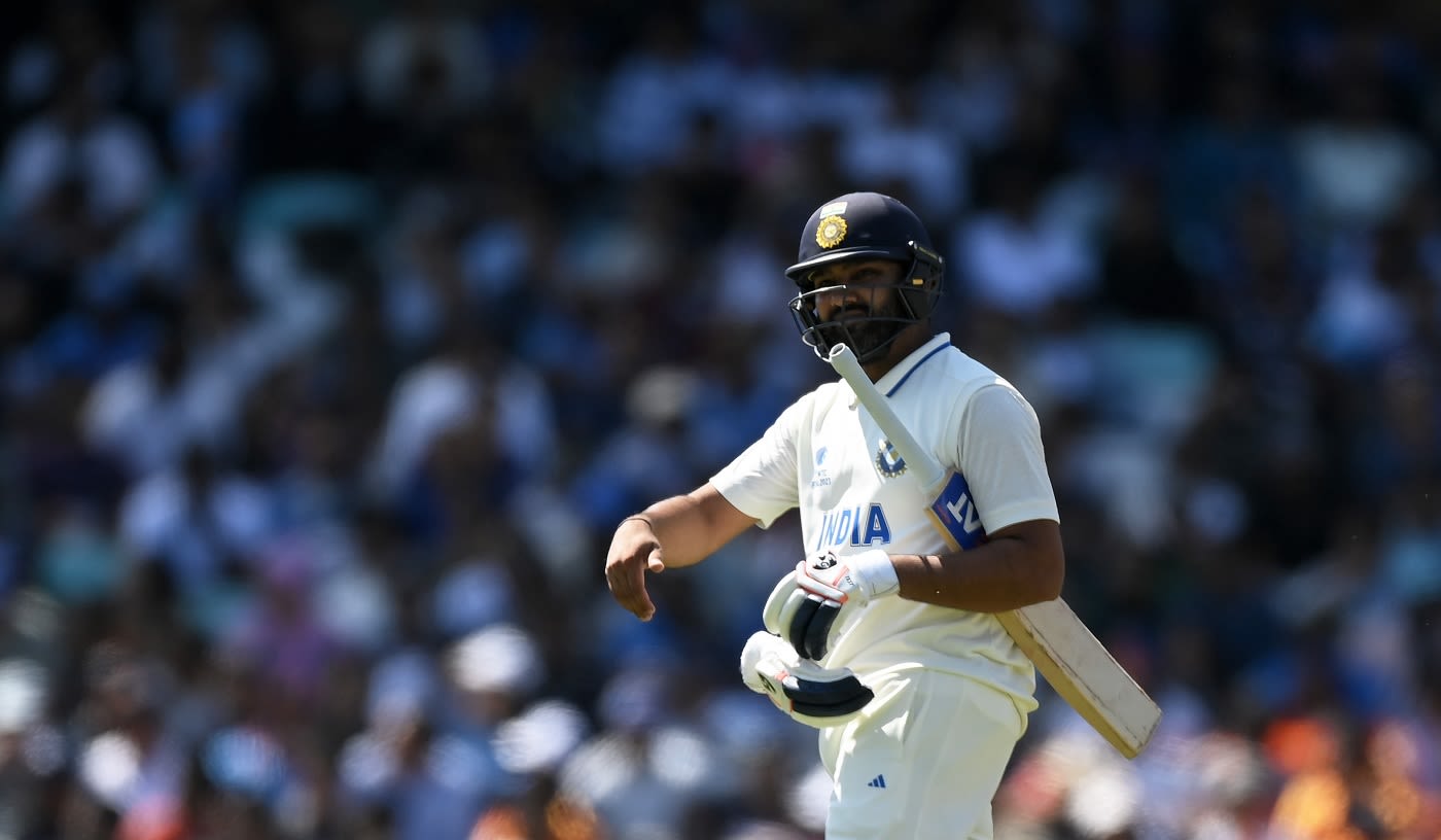 Rohit Sharma walks back after being trapped lbw | ESPNcricinfo.com