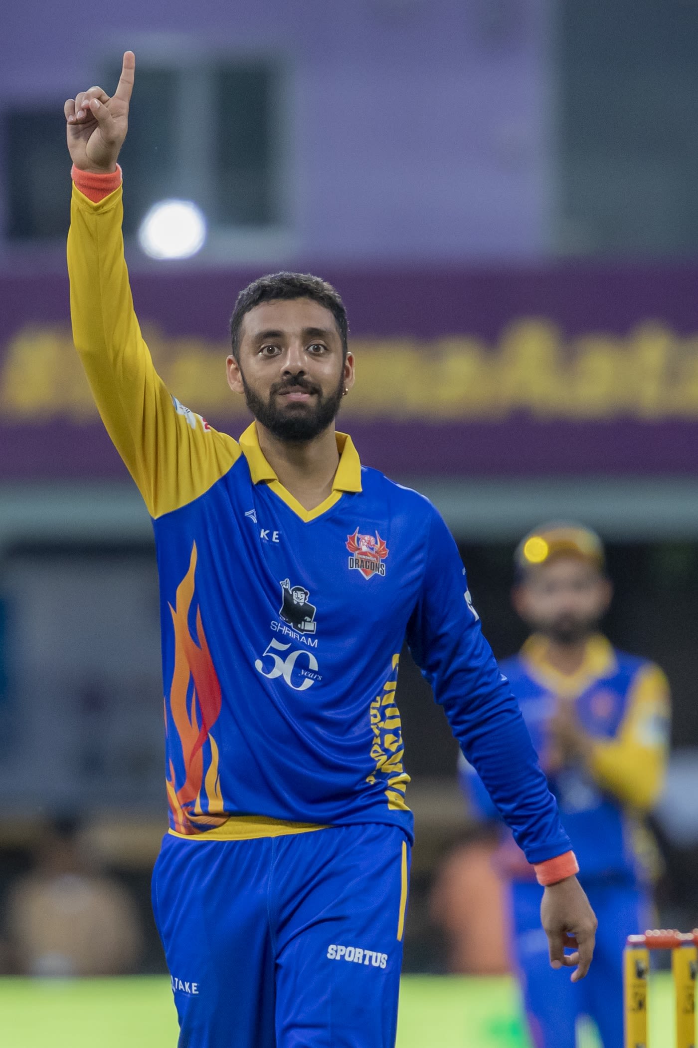 Varun Chakravarthy celebrates a wicket | ESPNcricinfo.com