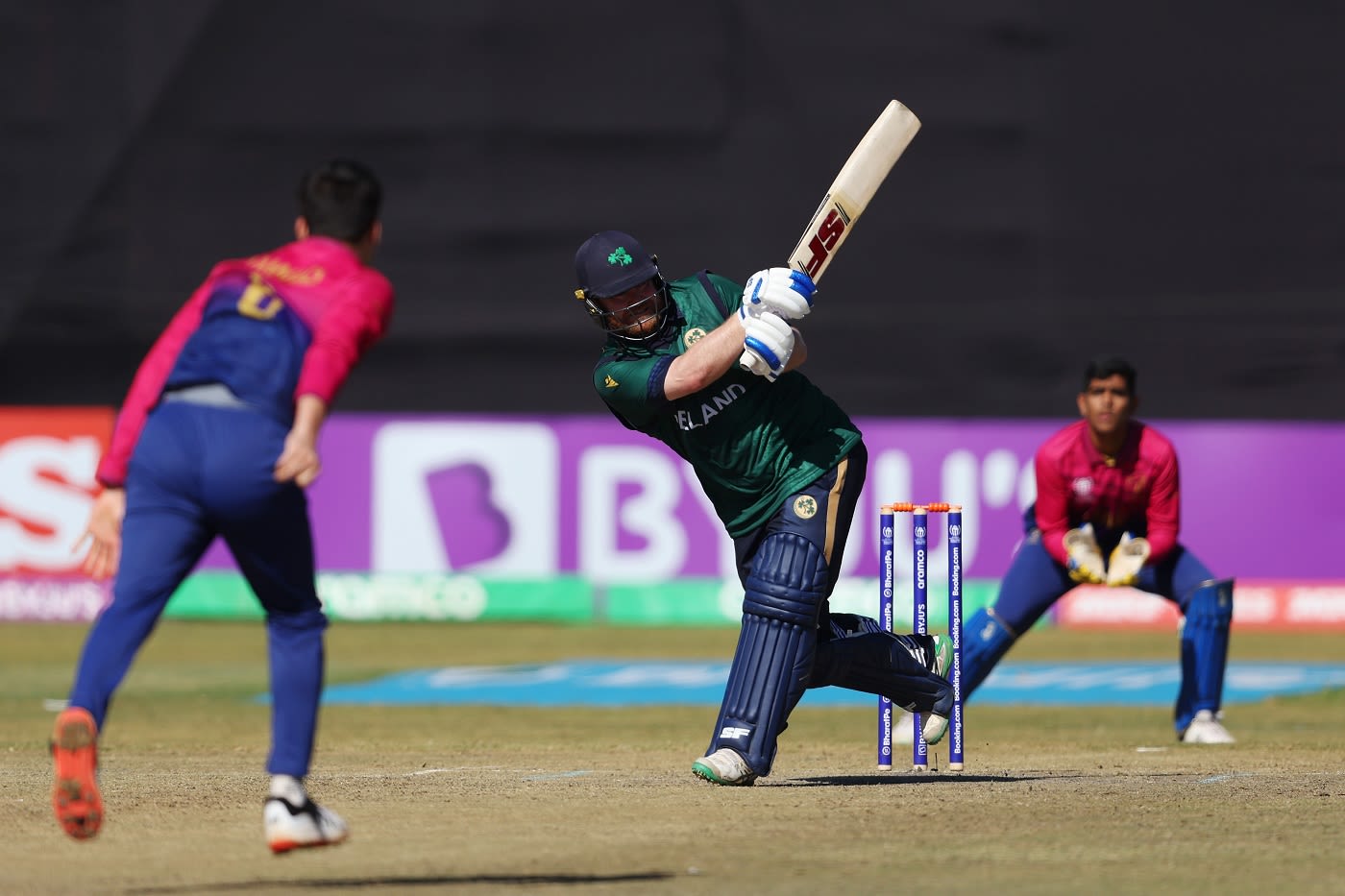 Paul Stirling swings one away over midwicket | ESPNcricinfo.com