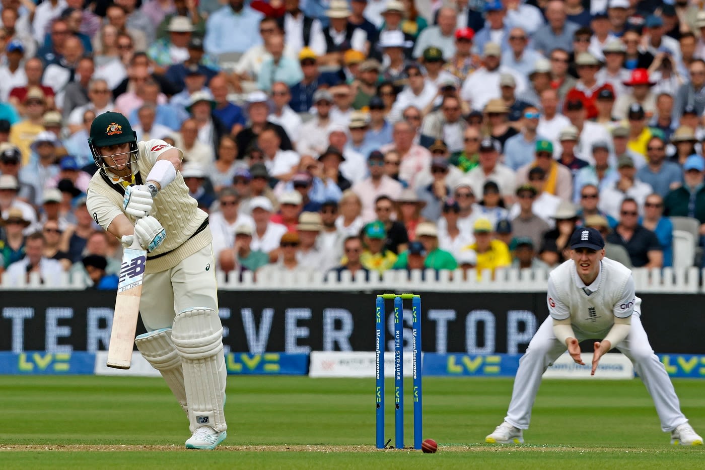 Steven Smith plays one down the ground | ESPNcricinfo.com