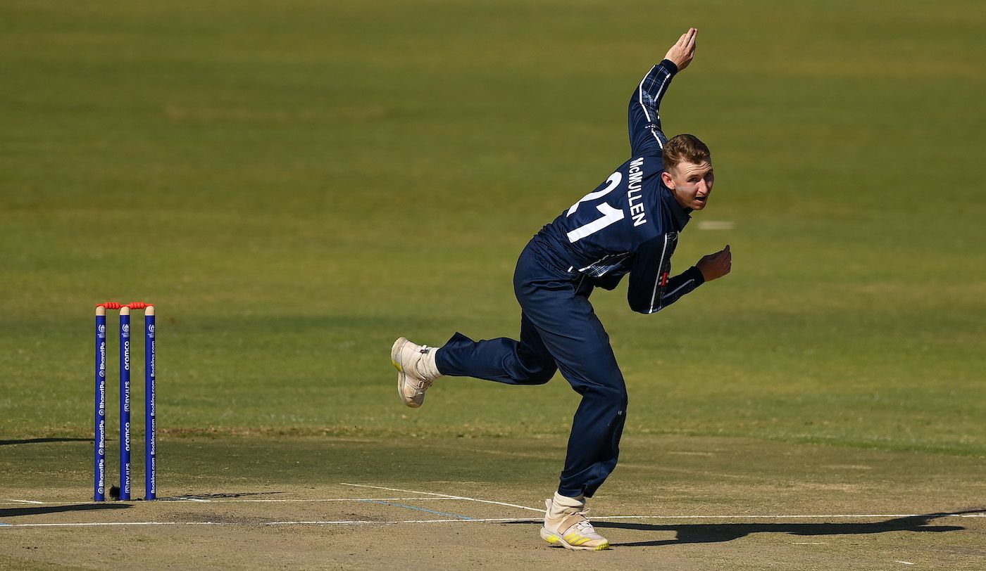 Brandon McMullen struck three times in his nine-over spell ...