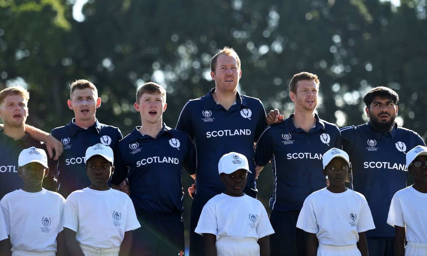 Scotland players sing their national anthem | ESPNcricinfo.com