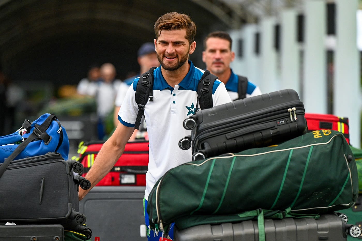 Shaheen Shah Afridi is all smiles after landing in Colombo ...