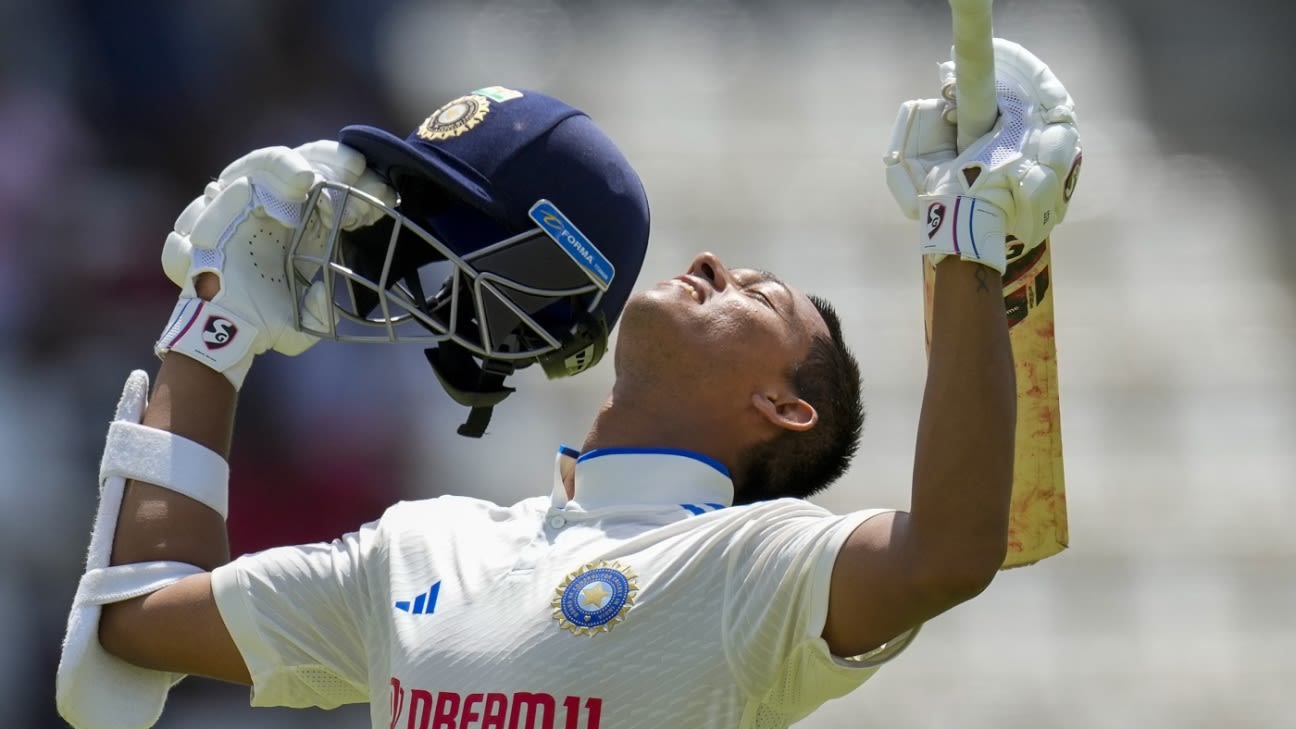 IND vs WI - Yashasvi Jaiswal bats like a seasoned pro for fairytale ...