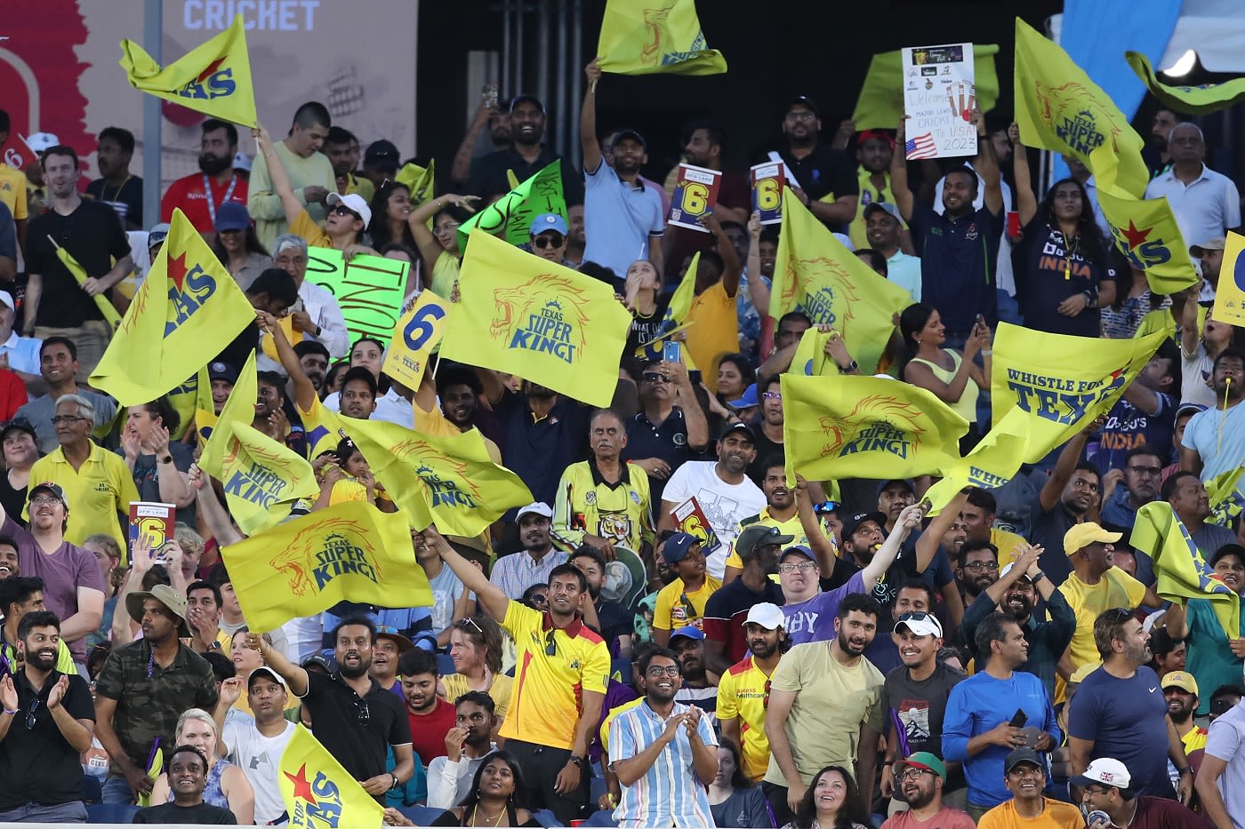 The Texas Super Kings fans were out in huge numbers on the opening ...