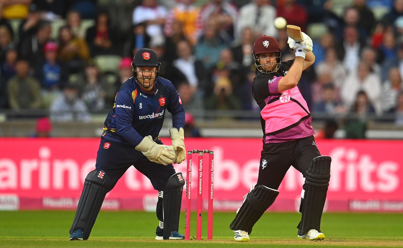 Sean Dickson kept Somerset's innings moving in tough conditions ...