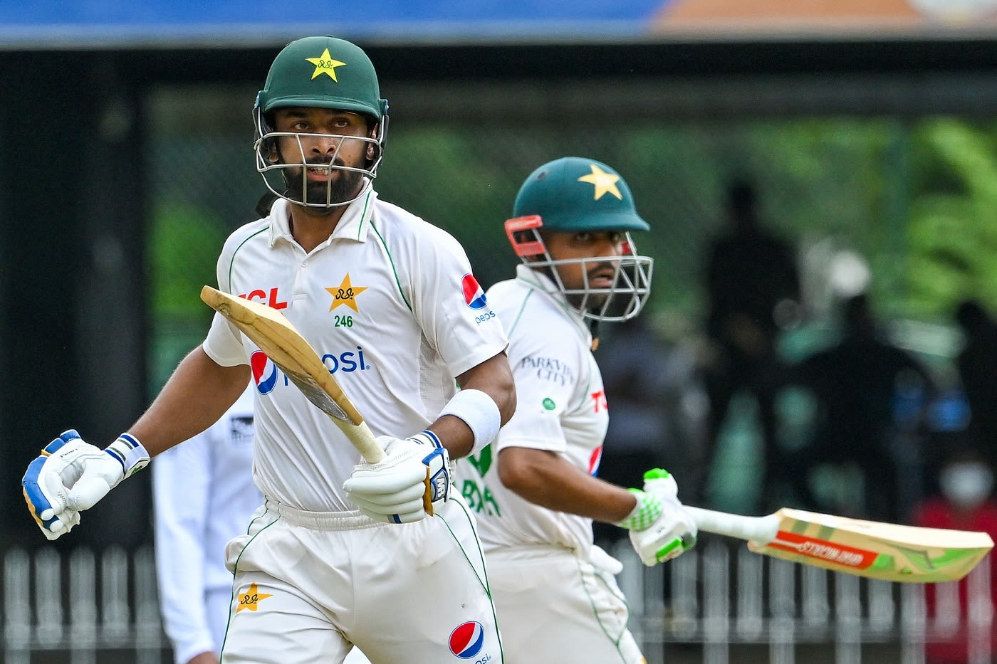 Abdullah Shafique and Babar Azam had a steady partnership ...