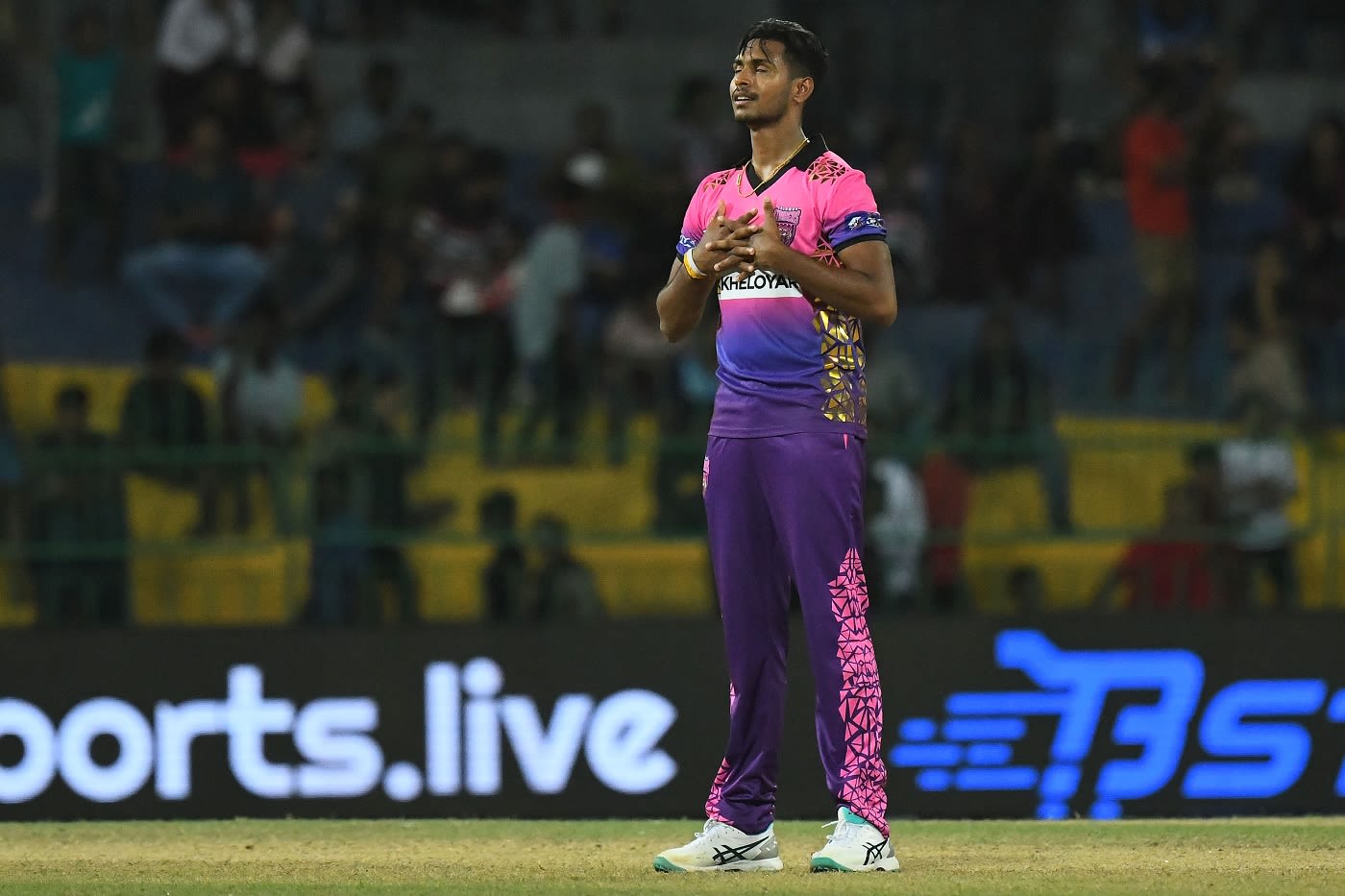 Matheesha Pathirana celebrates after picking a wicket | ESPNcricinfo.com