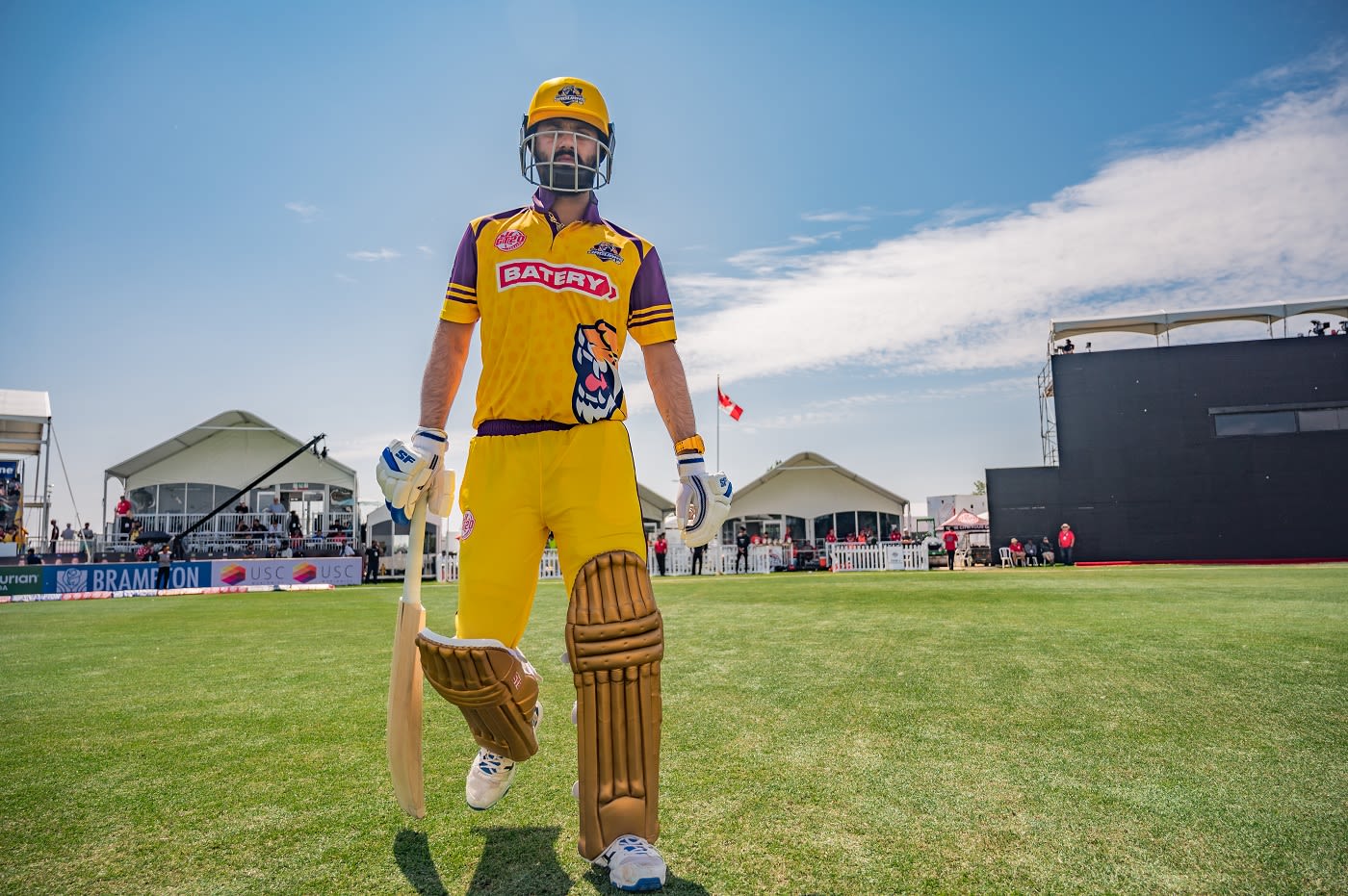 Jatinder Singh walks out to open the batting | ESPNcricinfo.com