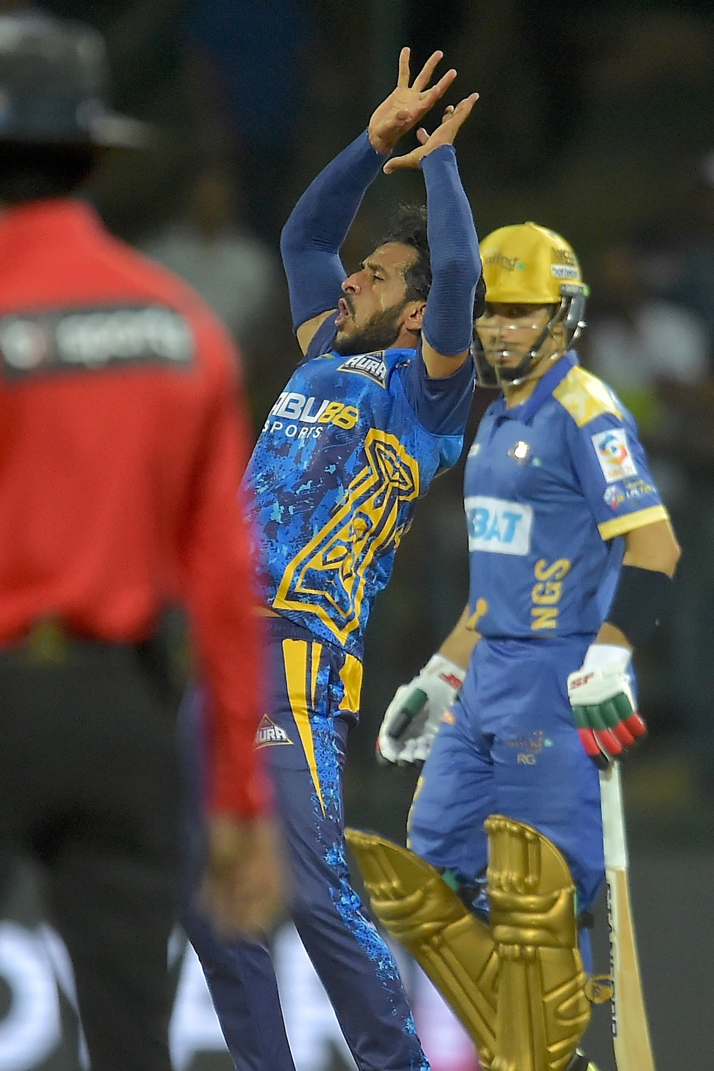 Hasan Ali had occasion to do his trademark celebration | ESPNcricinfo.com