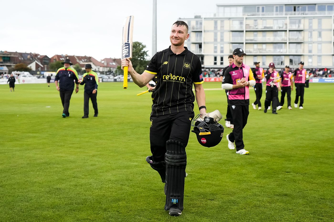 James Bracey walks off after his double hundred | ESPNcricinfo.com