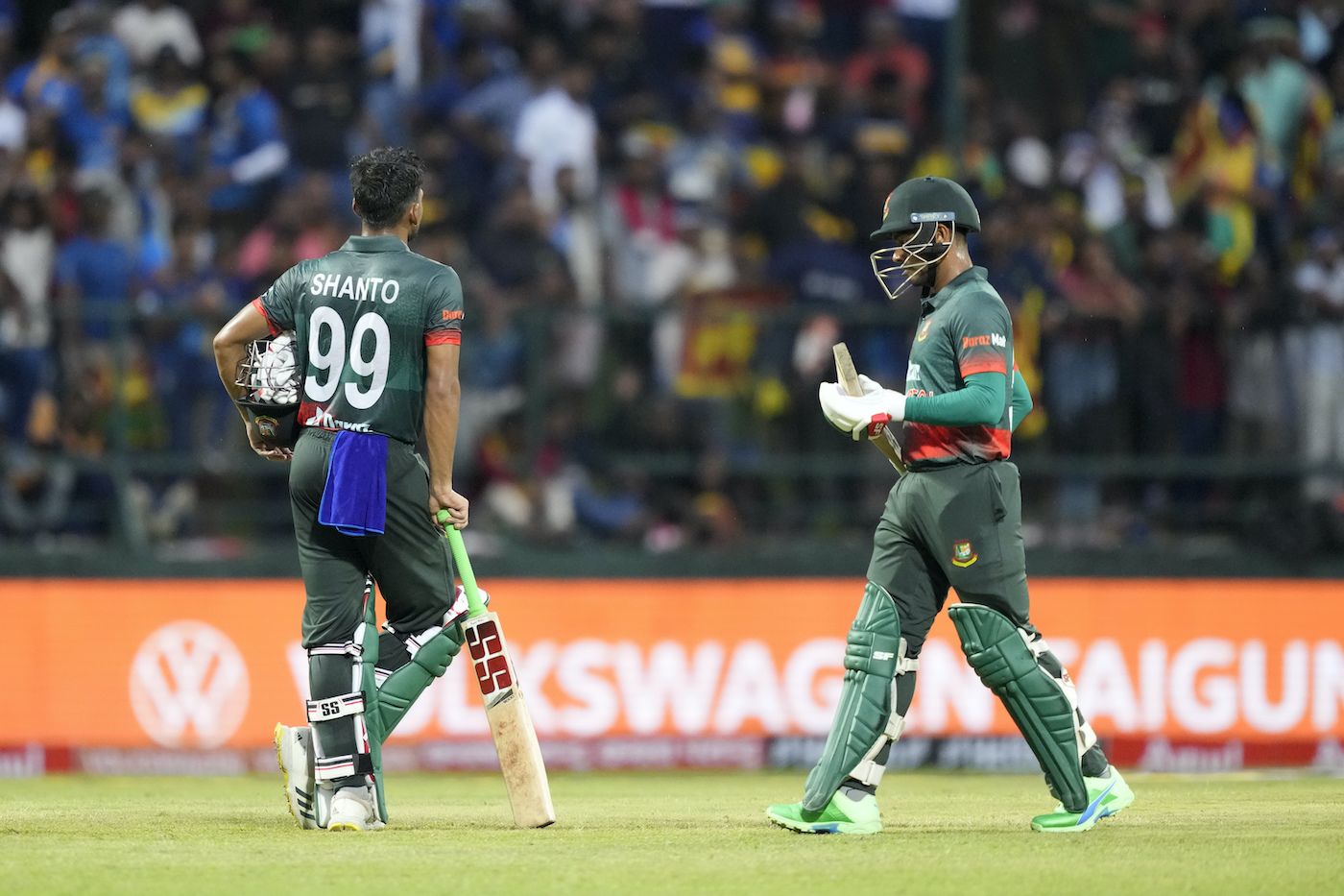 A mix-up with Najmul Hossain Shanto led to Mehidy Hasan Miraz being run ...