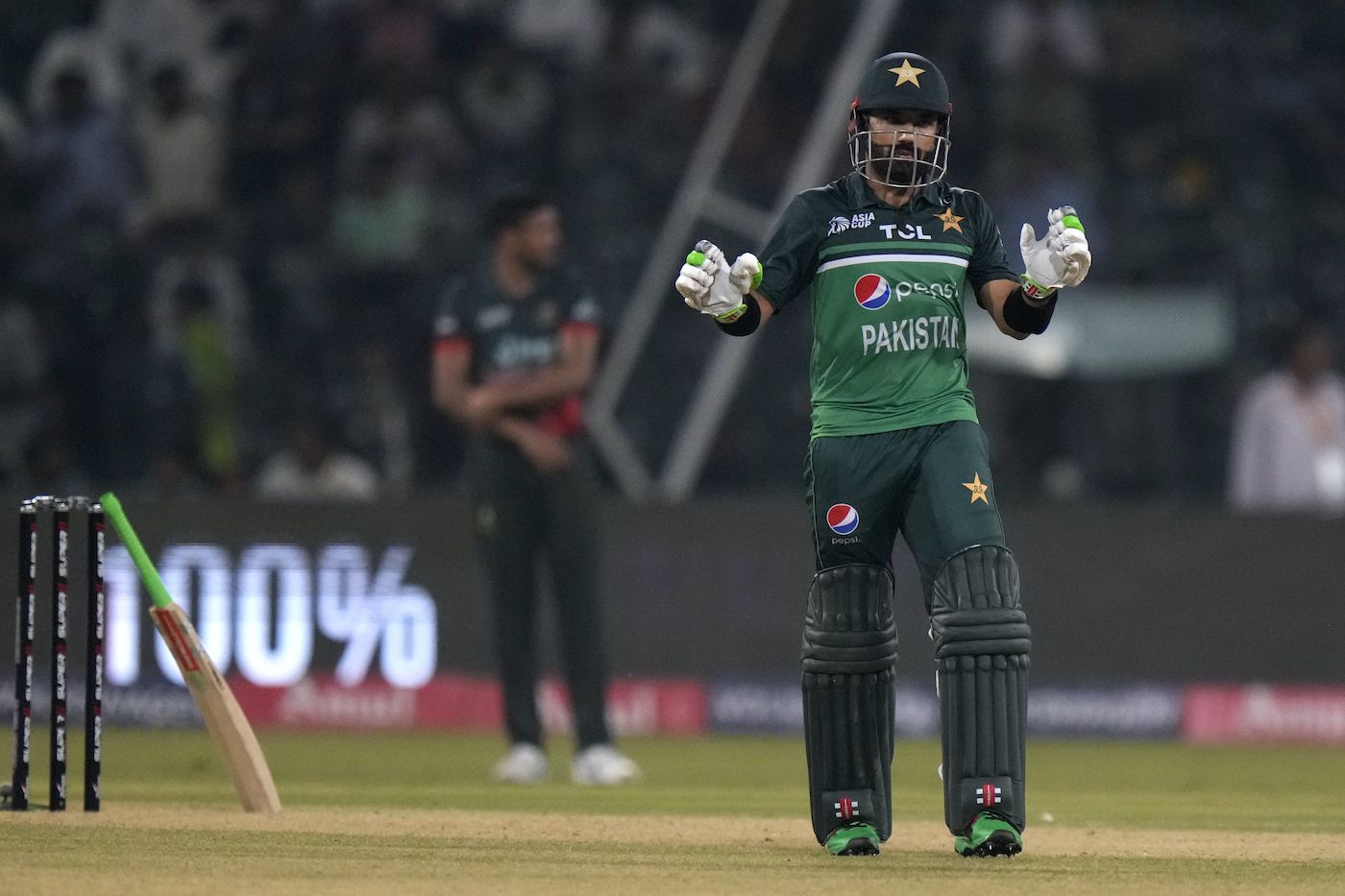 Mohammad Rizwan finished with an unbeaten 63 off 79 balls ...