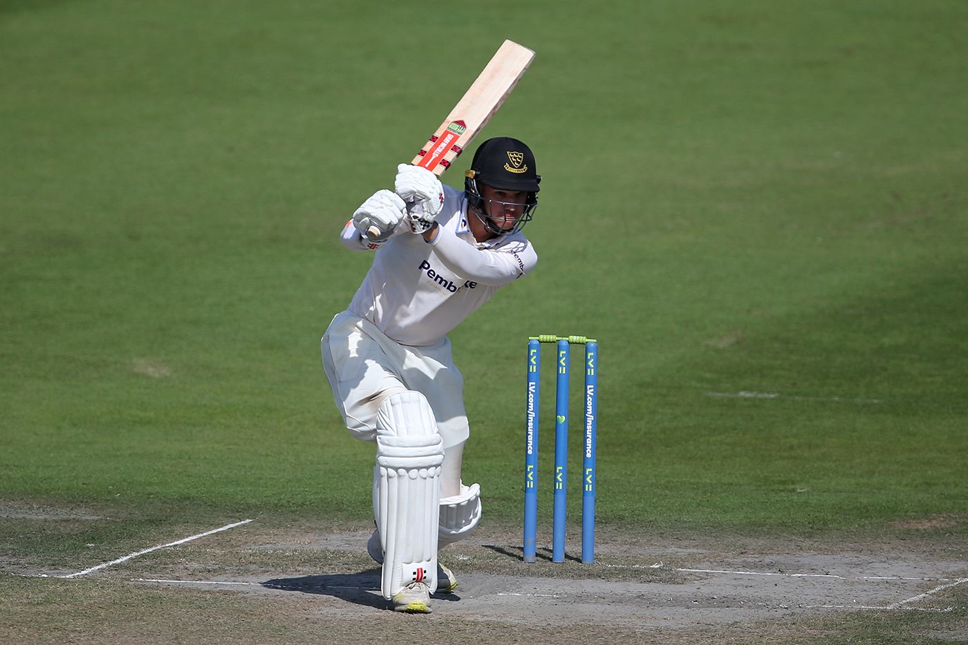 Tom Clark drives on his way to a fifty | ESPNcricinfo.com