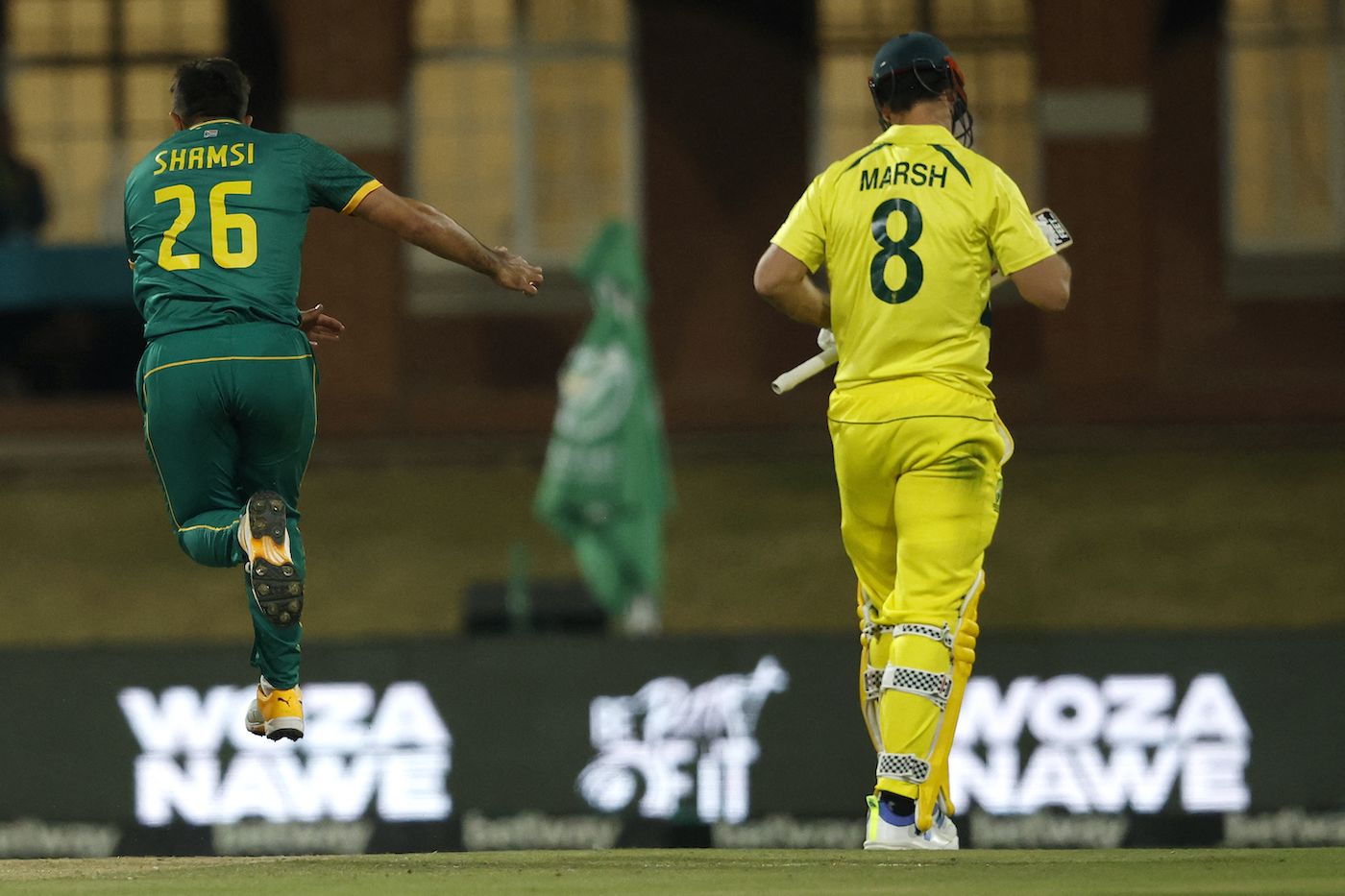 Tabraiz Shamsi got into his work by getting Mitchell Marsh ...