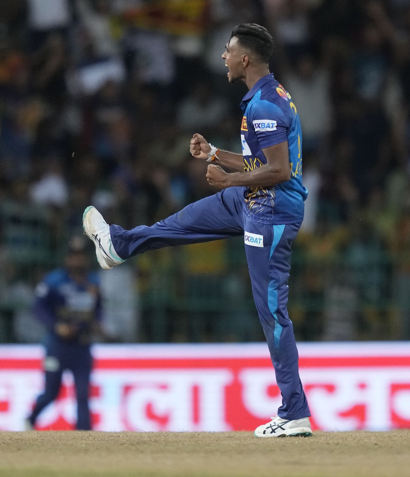 Matheesha Pathirana picked two wickets to dent Pakistan's progress ...