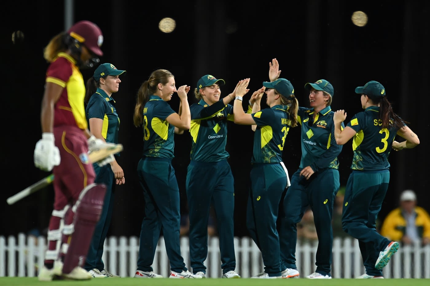 Darcie Brown celebrates the wicket of Hayley Matthews | ESPNcricinfo.com