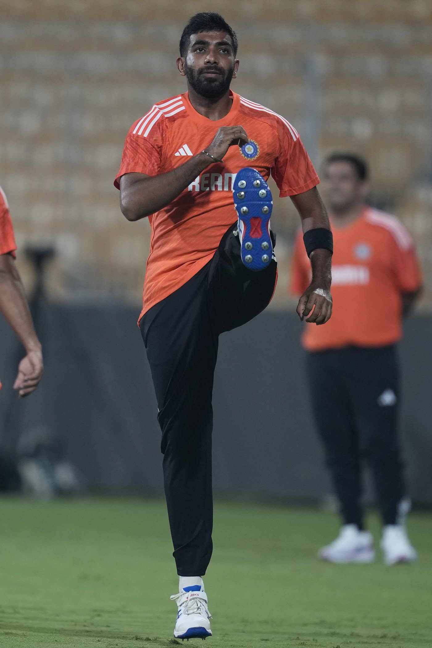 Jasprit Bumrah warms up during training | ESPNcricinfo.com