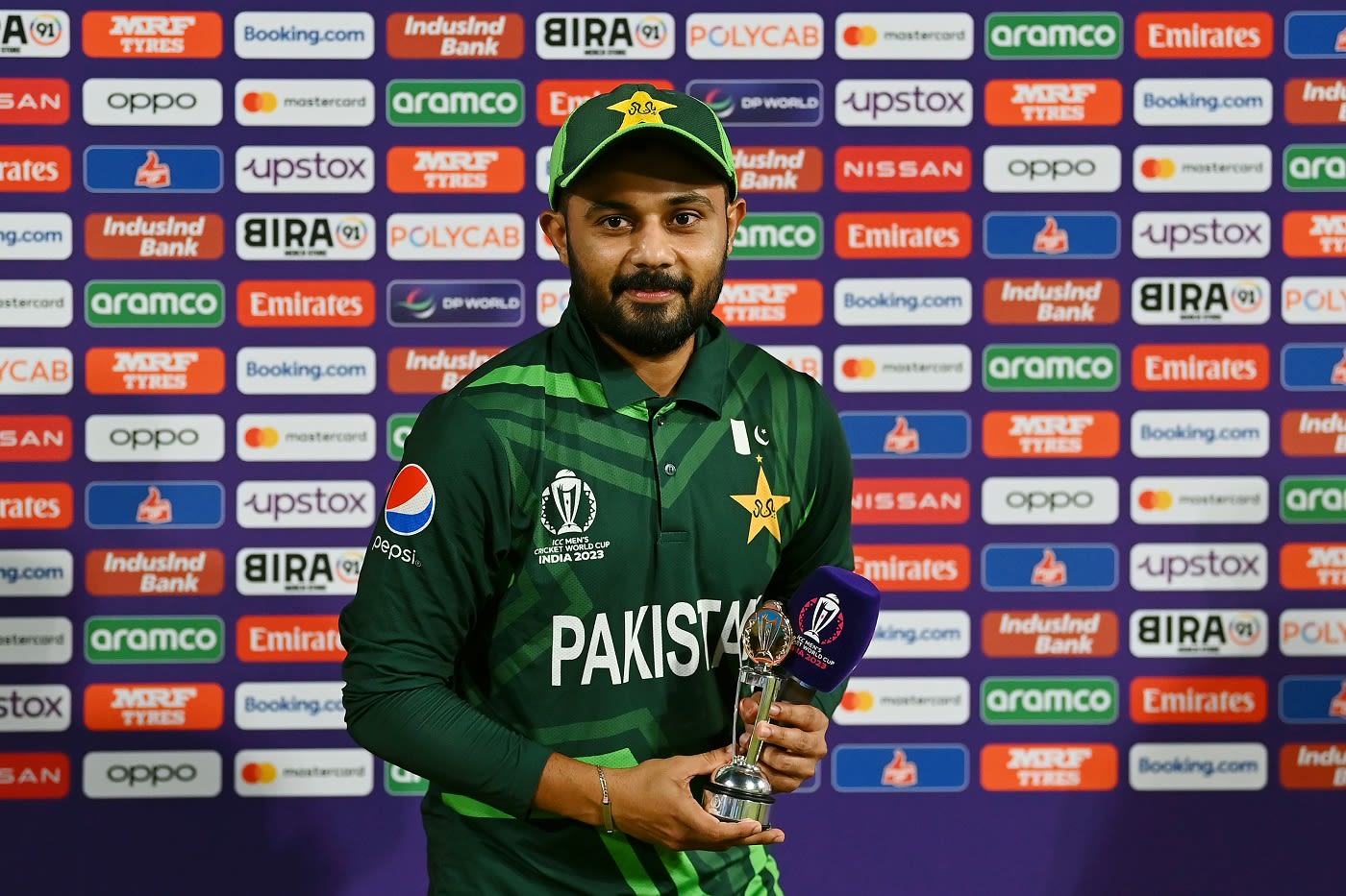 Saud Shakeel was adjudged the Player of the Match for his 68 ...