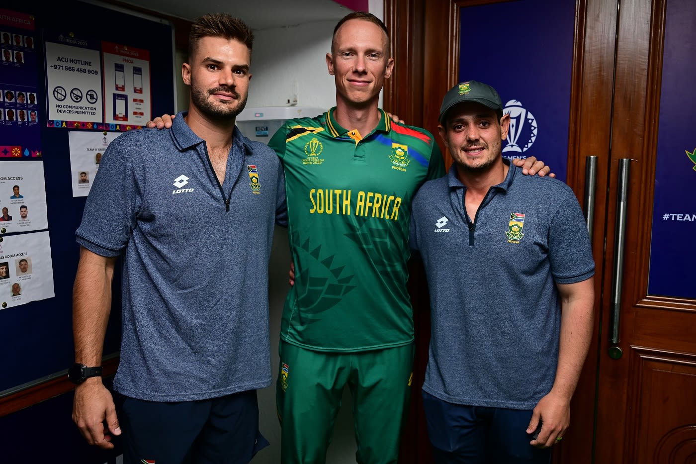 Aiden Markram, Rassie van der Dussen, Quinton de Kock - the three ...