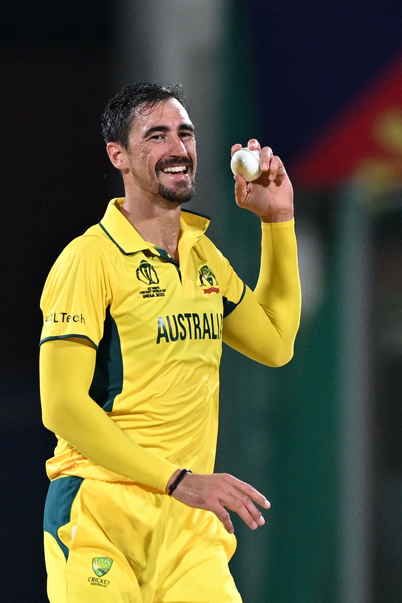 Mitchell Starc took his 50th ODI World Cup wicket in his 19th game ...