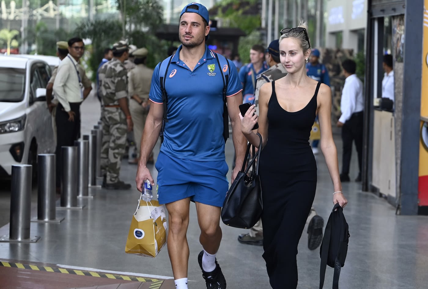 Marcus Stoinis missed the opening encounter due to a hamstring niggle ...