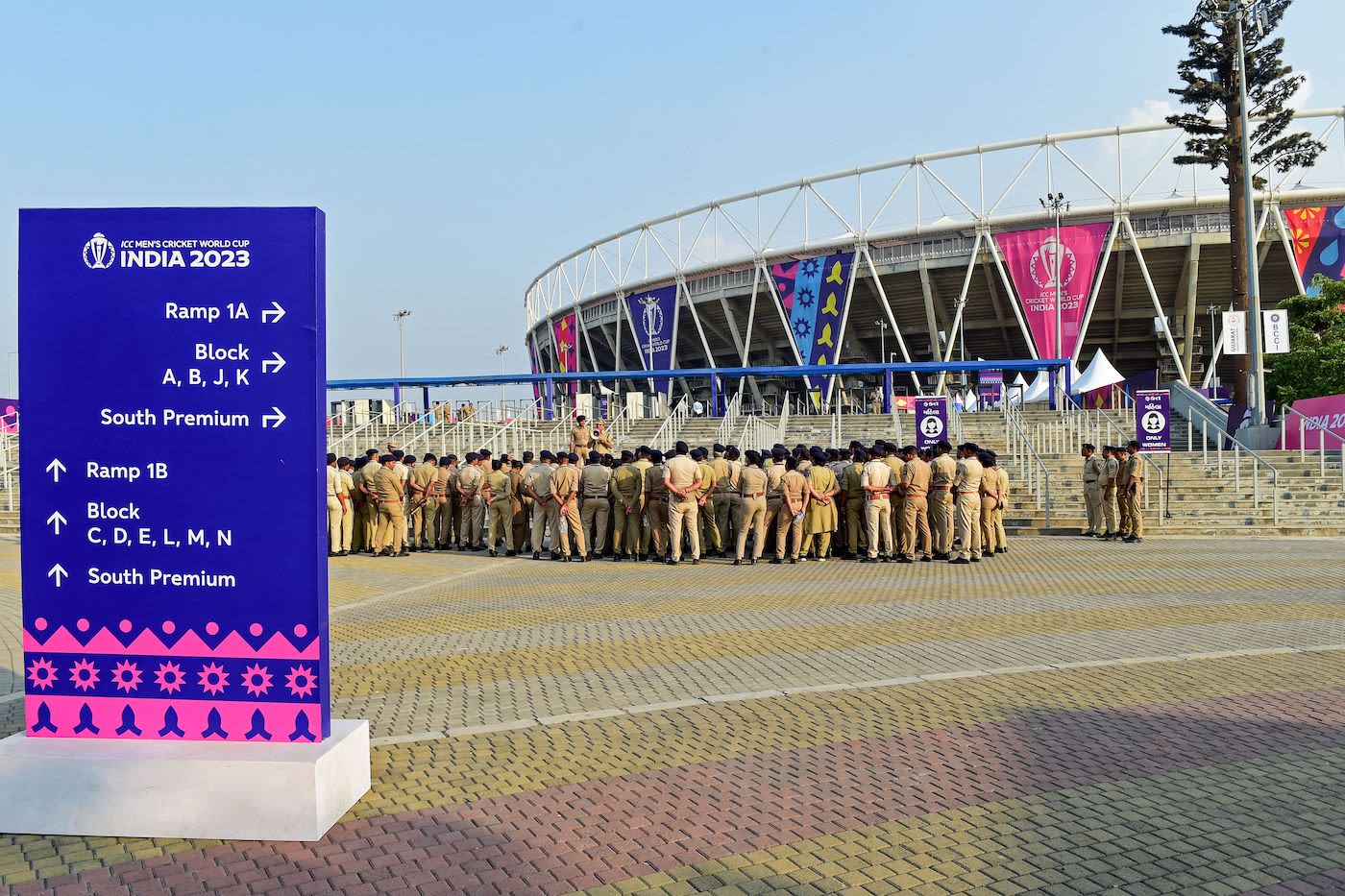 Security ramps up ahead of the India-Pakistan clash at the Narendra ...